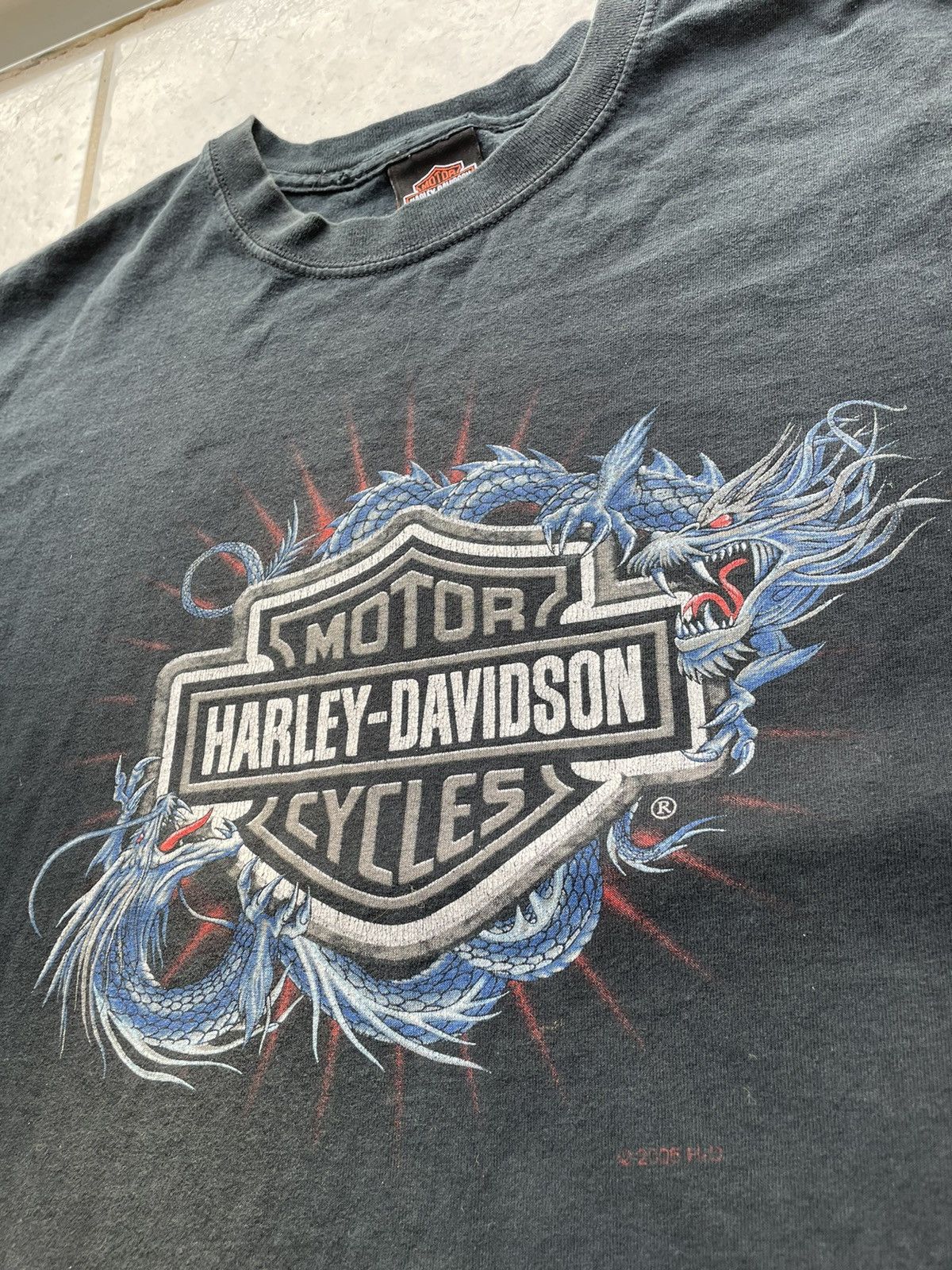 Vintage Vintage Harley Davidson Dragon T-Shirt | Grailed