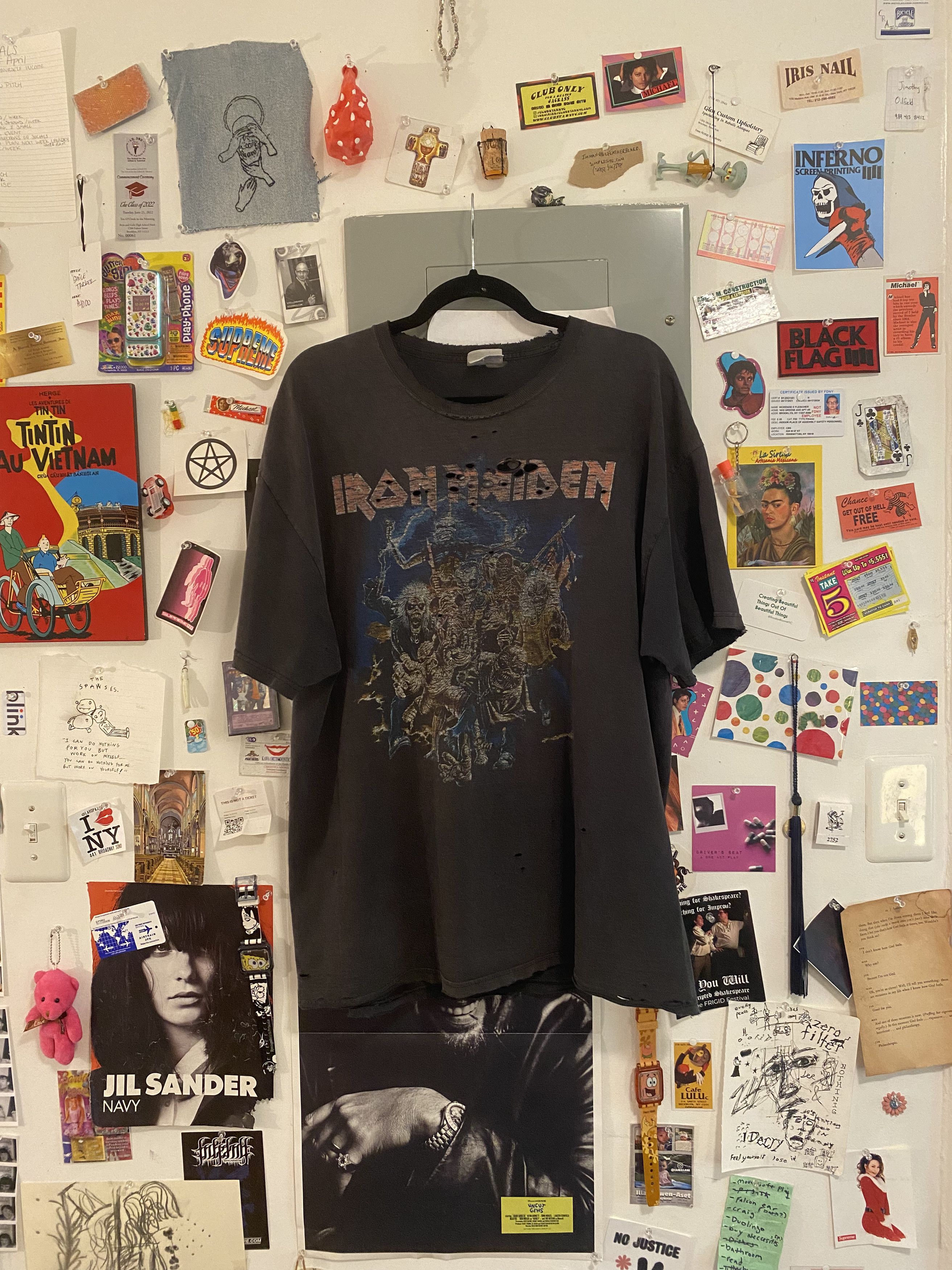 Iron Maiden × Vintage Vintage Iron Maiden 'Best of the Beast' T-Shirt ...