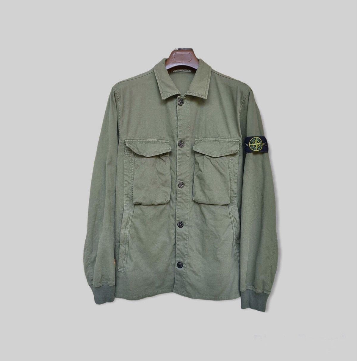 Stone Island Stone Island Garment Dyed Stretch Overshirt | Grailed