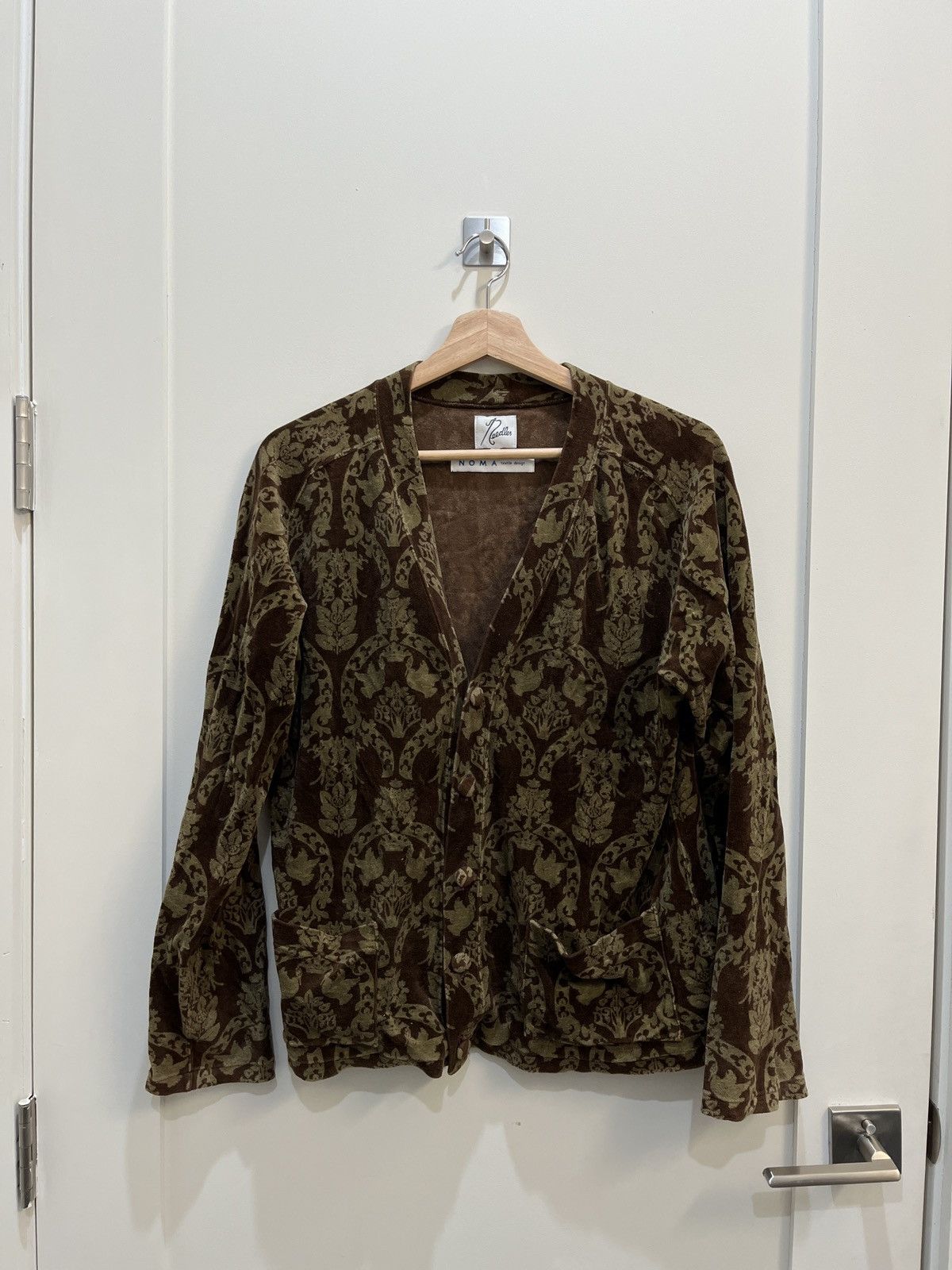 Needles Noma T.D. Velour Cardigan | Grailed