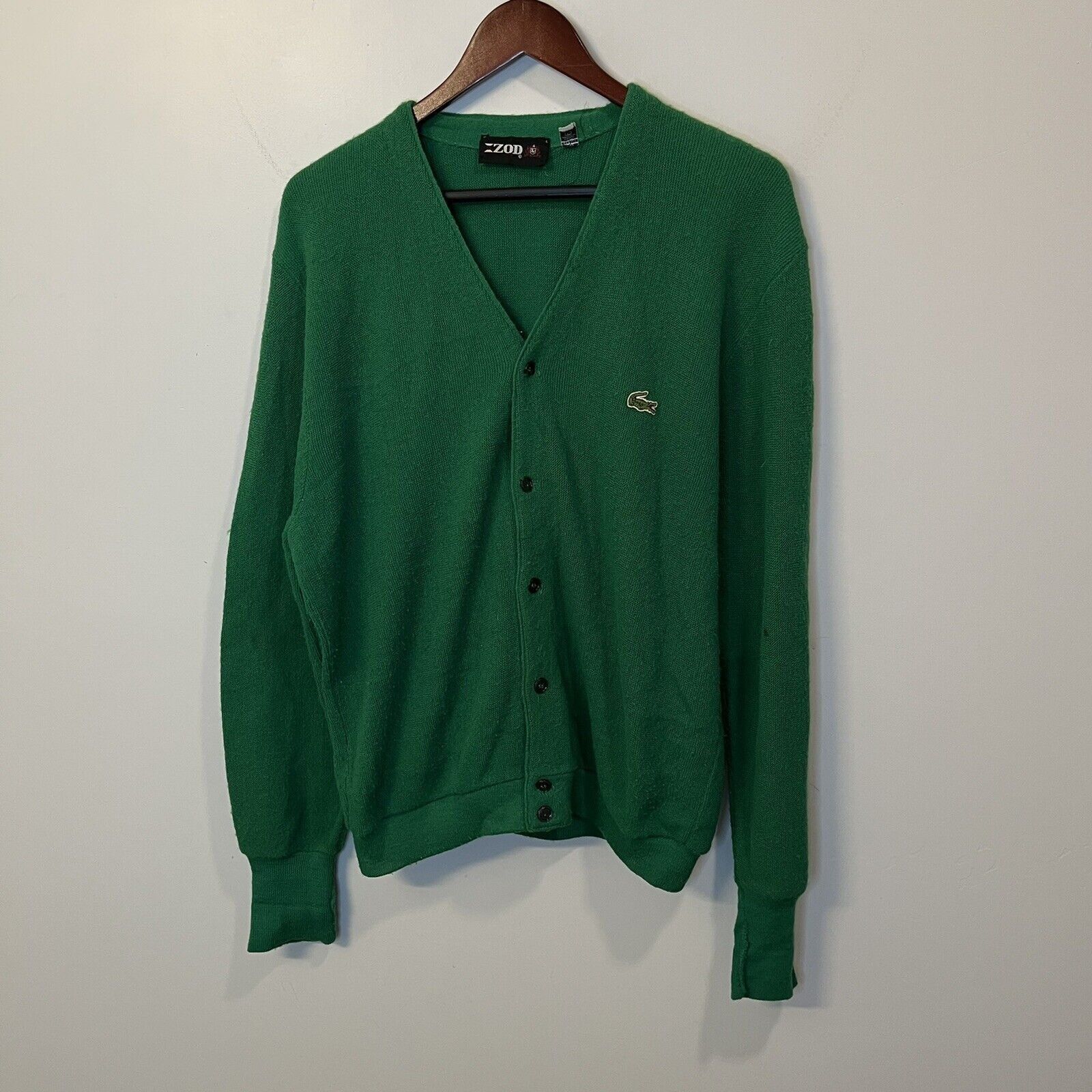 Vintage Vintage Izod Lacoste Orlon Cardigan Sweater Green L | Grailed
