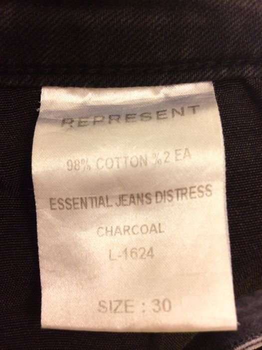 Represent Clo. Represent Charcoal Denim | Grailed