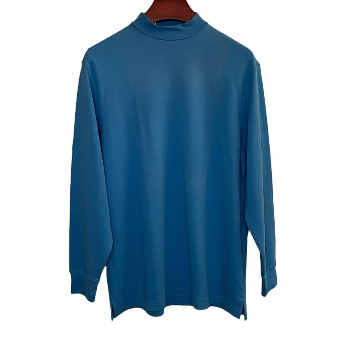 Bobby Jones Bobby Jones NEW Sea Blue Mock Turtleneck Golf Base Layer ...