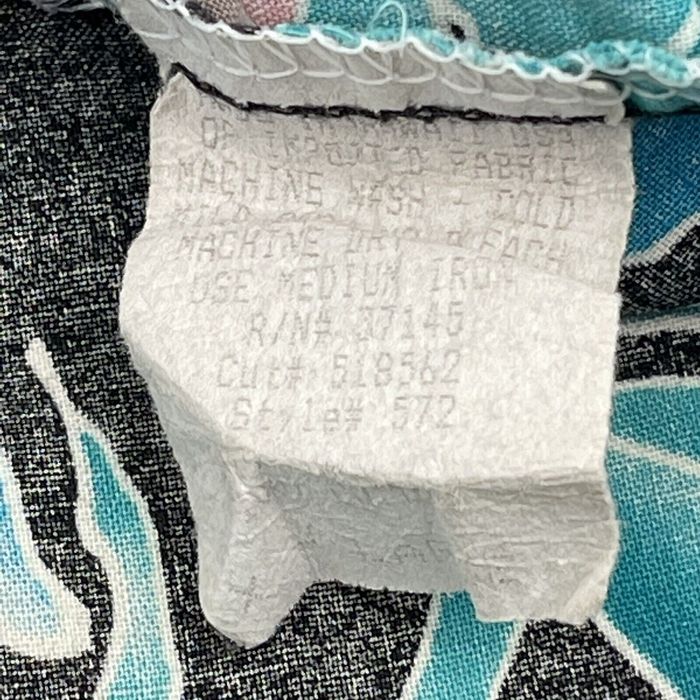 Hilo Hattie Hilo Hattie Blue Teal Floral Hawaiian Shirt Short Sleeve ...