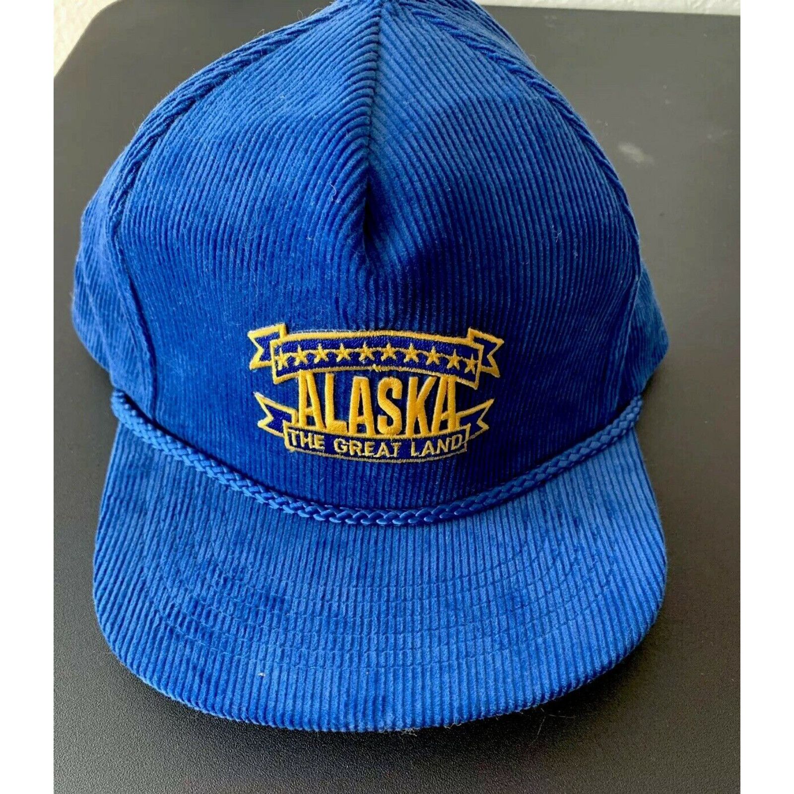 Vintage Headliners IAAC Alaska The Great Land Blue Corduroy Snap Back ...