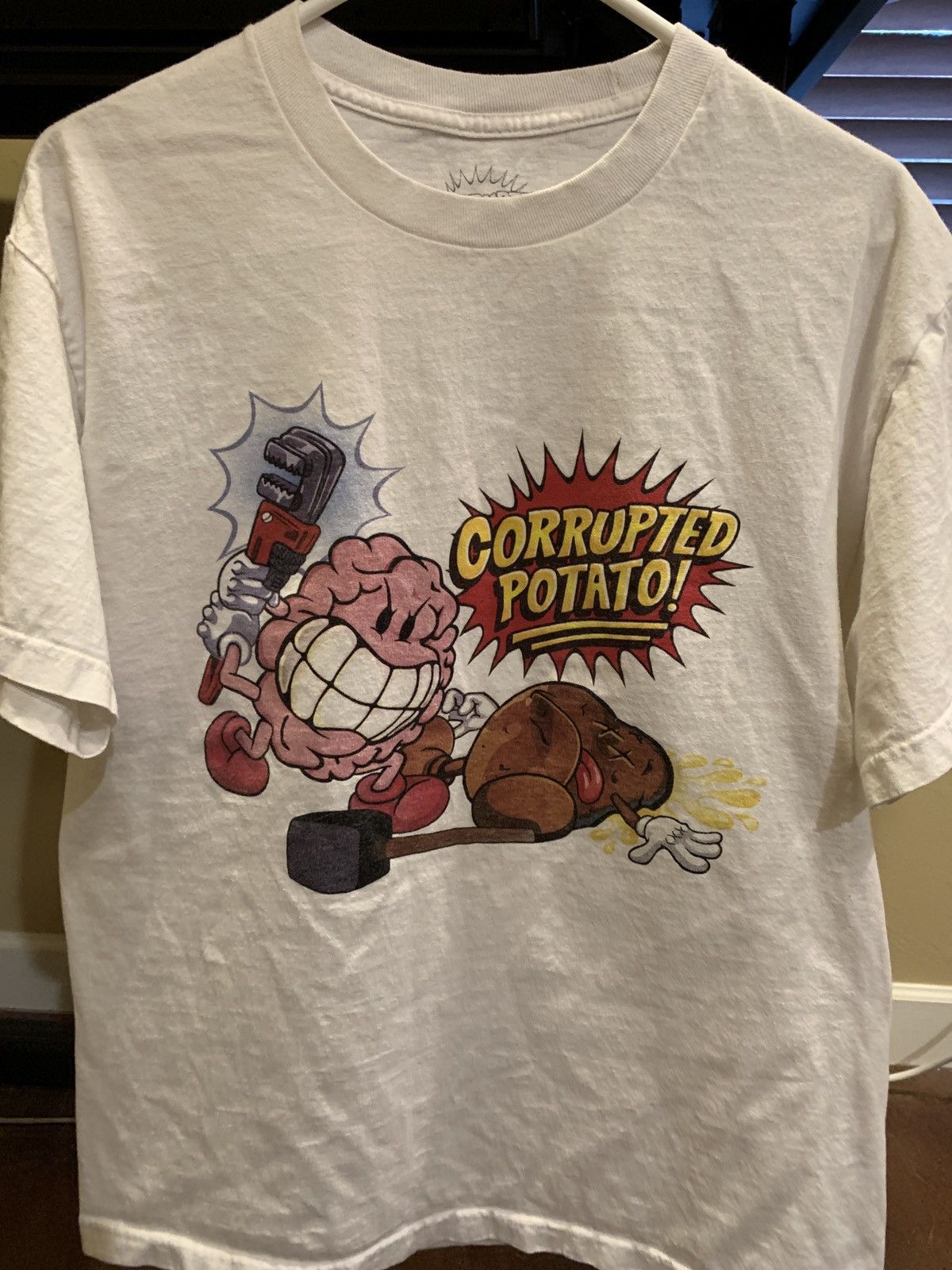 Imran Potato Rays corrupted mind X Imran Potato collab shirt | Grailed