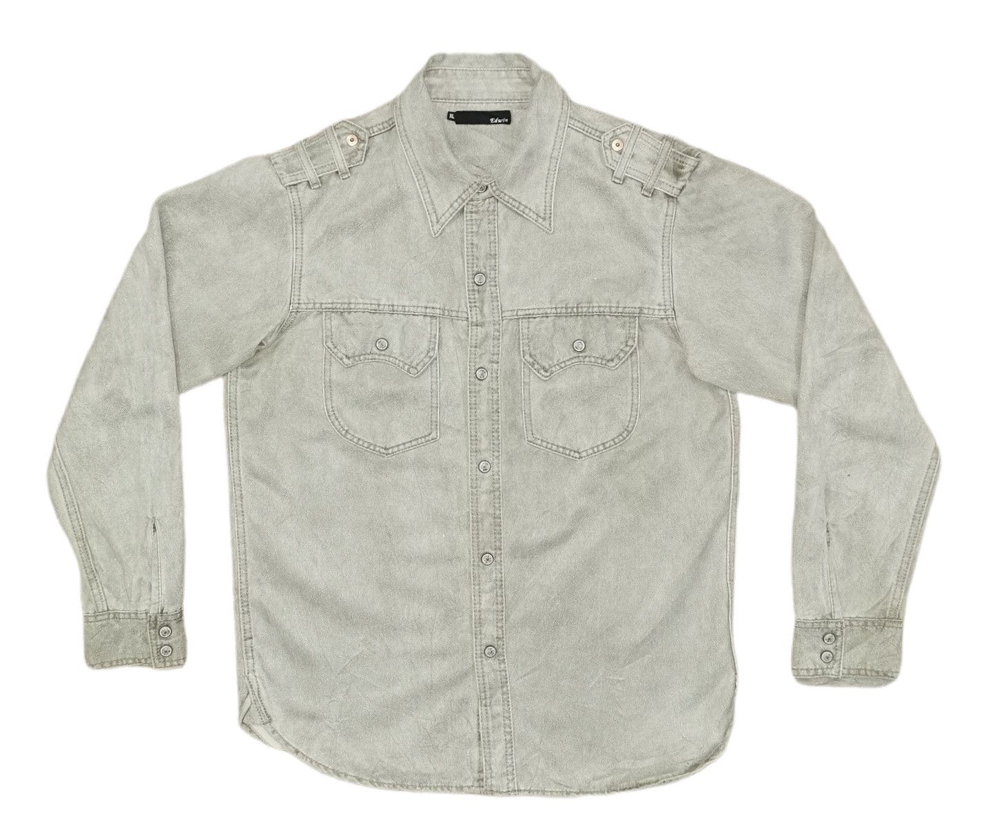 Edwin Edwin Leather Denim Jacket | Grailed