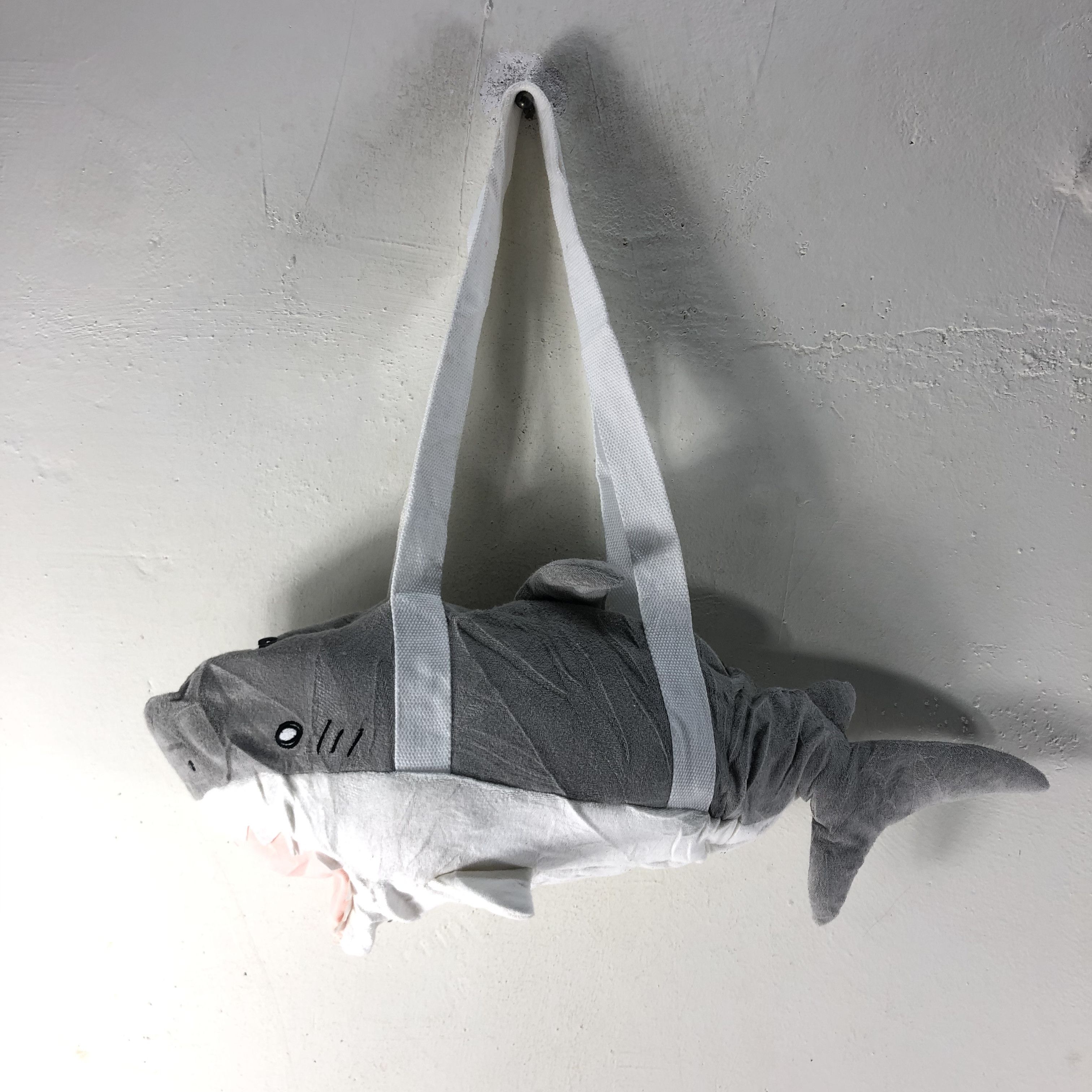 Vintage Streetwear Fashion Shark Fish Style Mini Travel Bag | Grailed