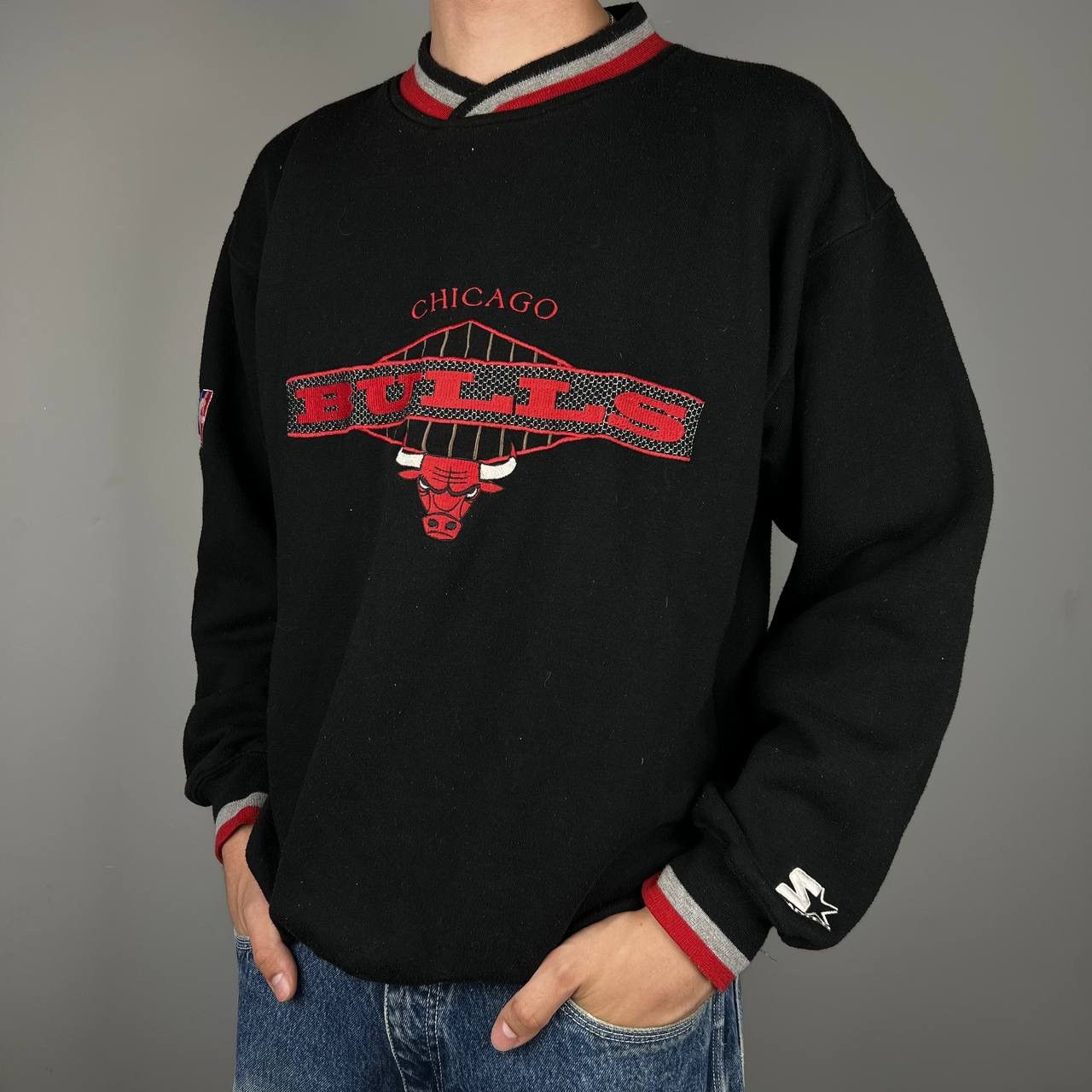 Vintage Vintage Chicago Bulls Sweater NBA 90s Starter | Grailed