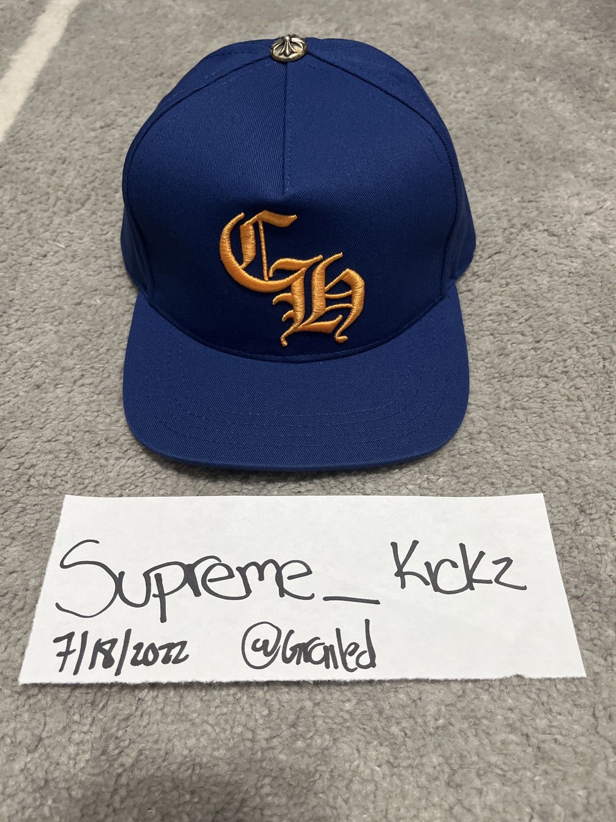 Chrome Hearts Blue Chrome Hearts Snap Back | Grailed