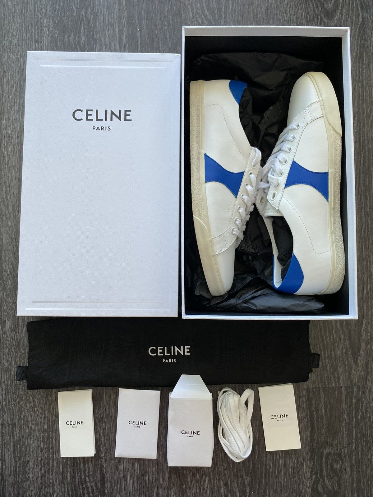 Celine SoldOut Brand NEW Limited Edition Triomphe Leather Sneakers ...