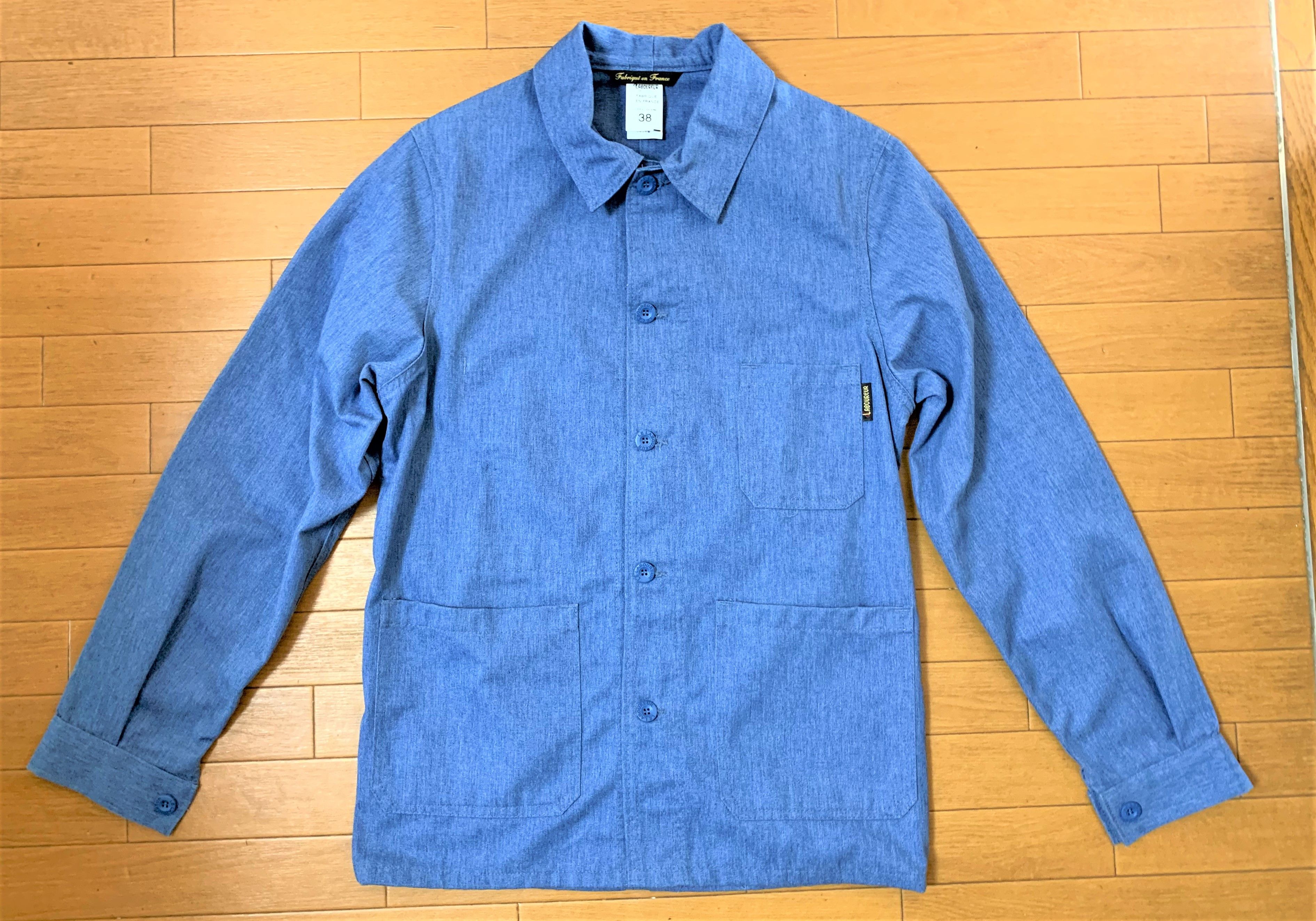 Le Laboureur Laboureur made in France denim chore jacket, size 38 | Grailed