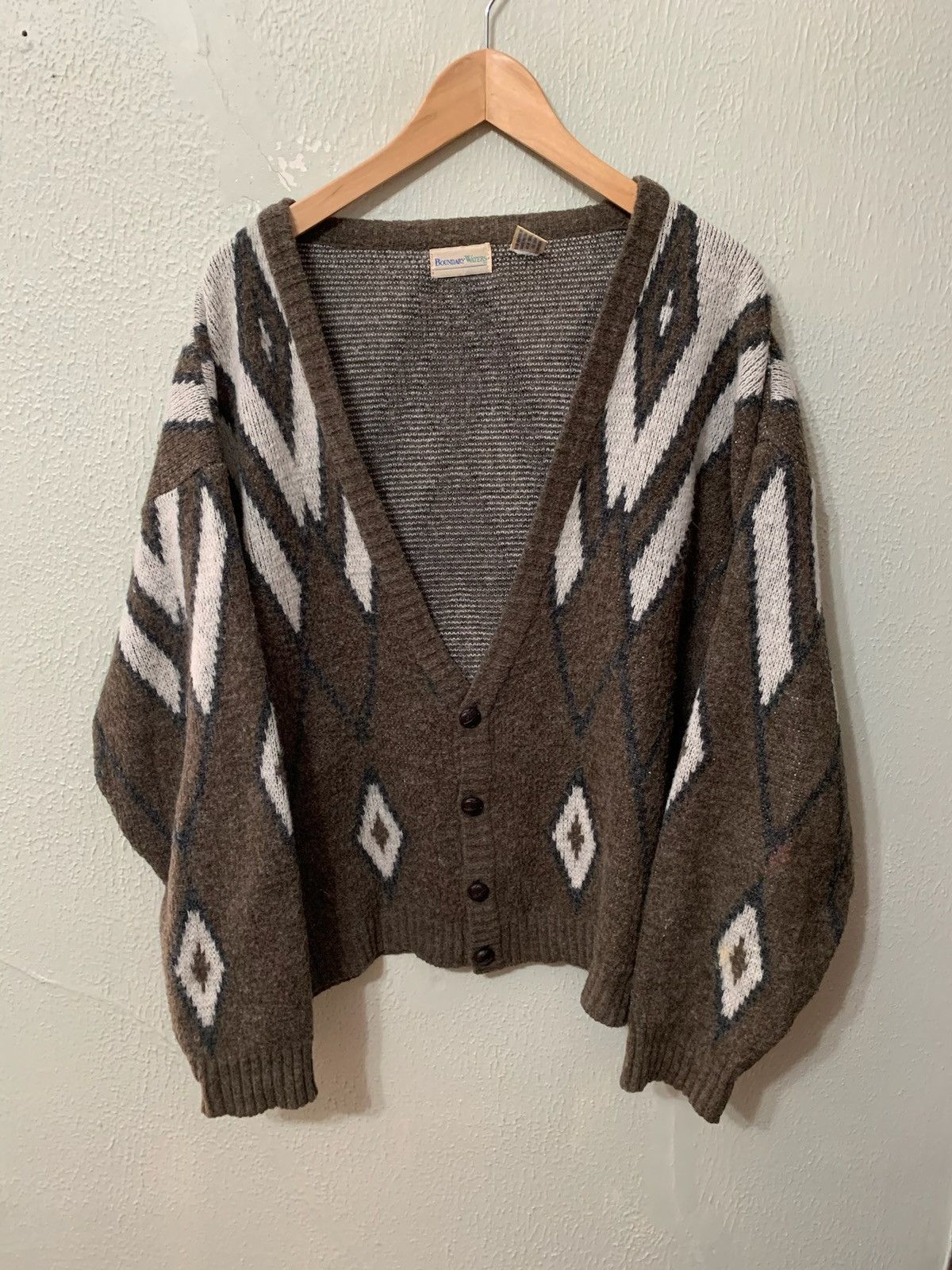 Art × Vintage Vintage Boundary Waters Native Design Cardigan | Grailed
