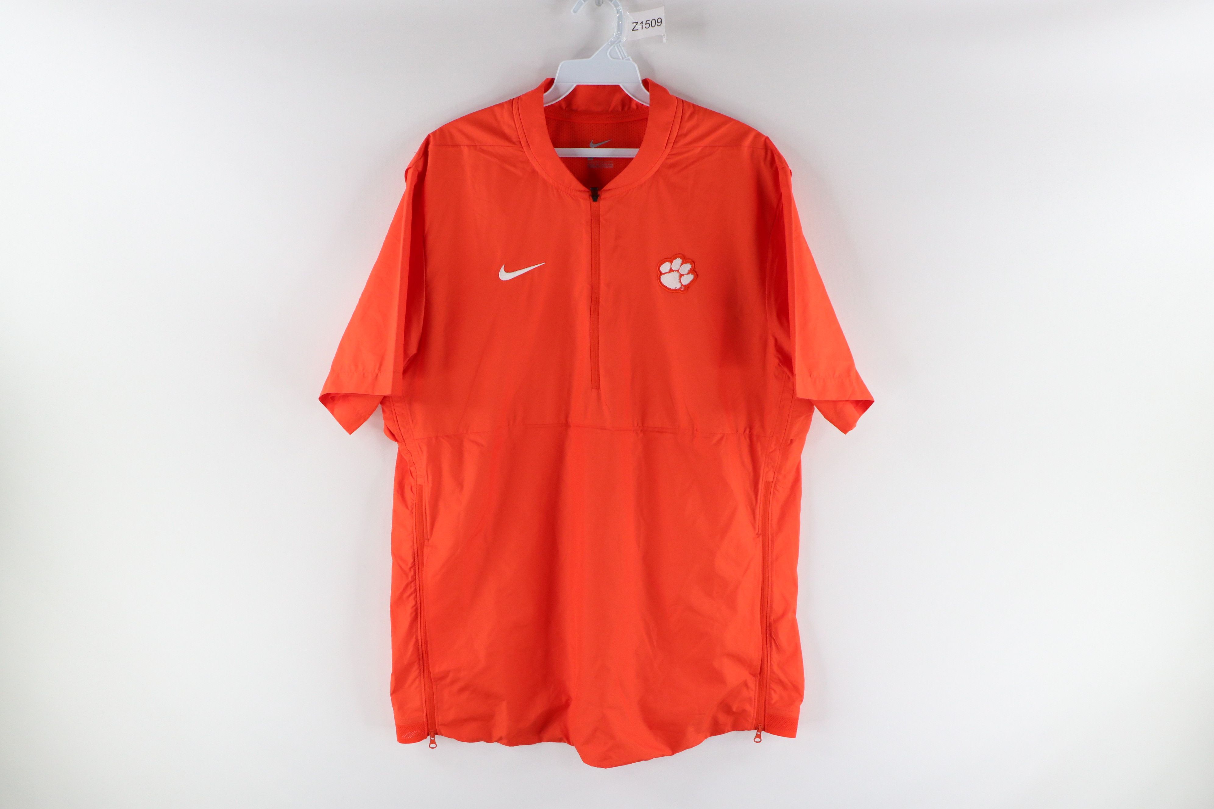 Nike Nike University of Clemson Football Pullover Jacket Orange | Grailed