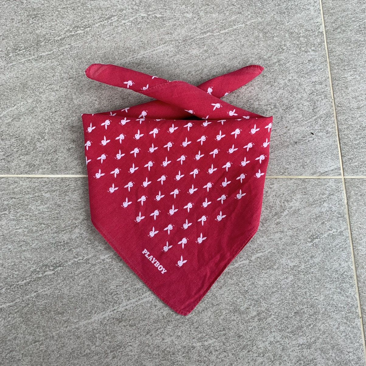 Playboy PLAYBOY handkerchief handky bandana striped logo | Grailed