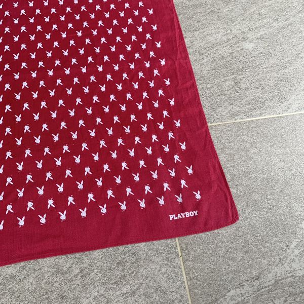 Playboy PLAYBOY handkerchief handky bandana striped logo | Grailed