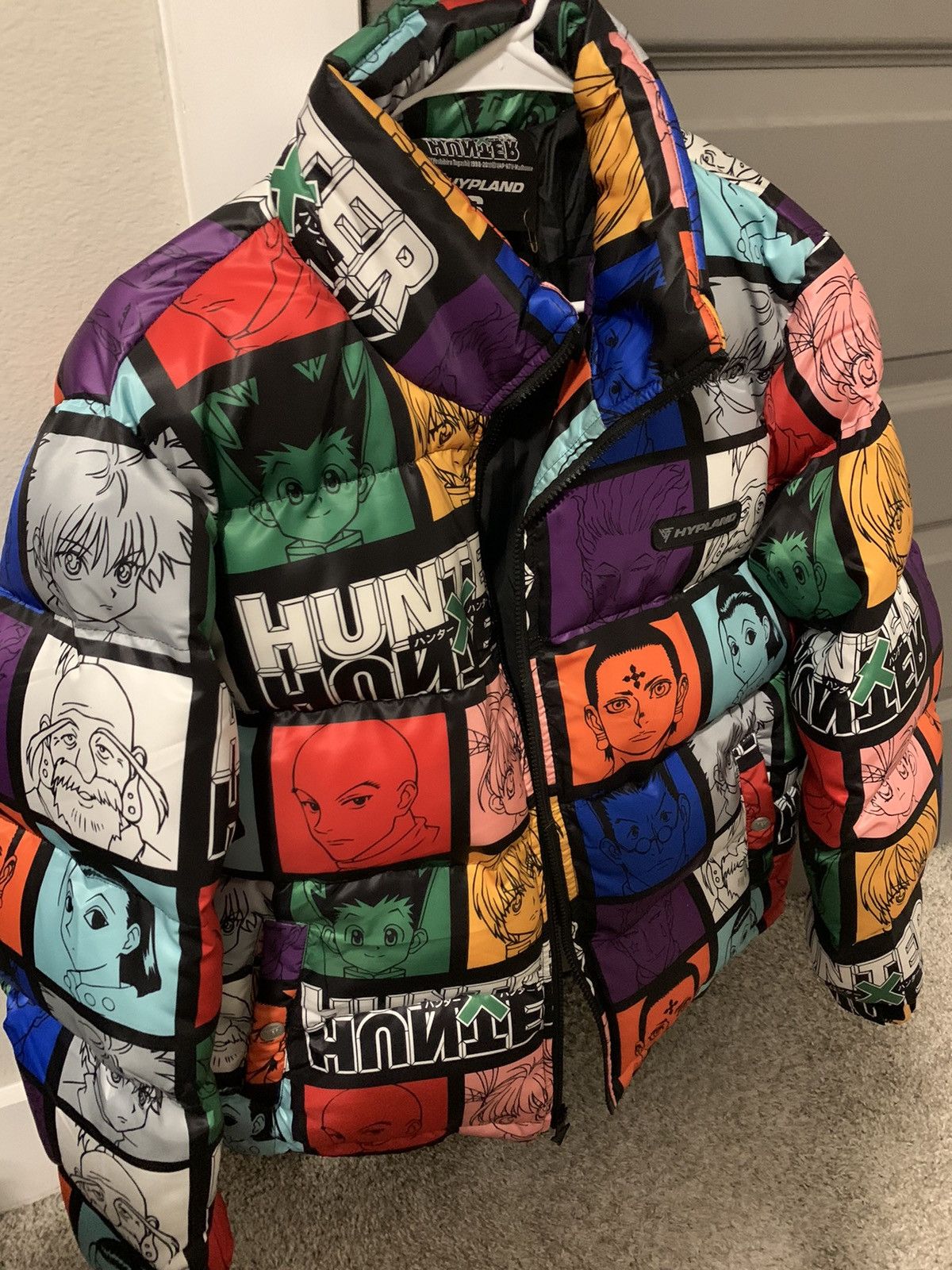 Hypland HXH CHARACTER PUFFER JACKET (BLACK) | Grailed