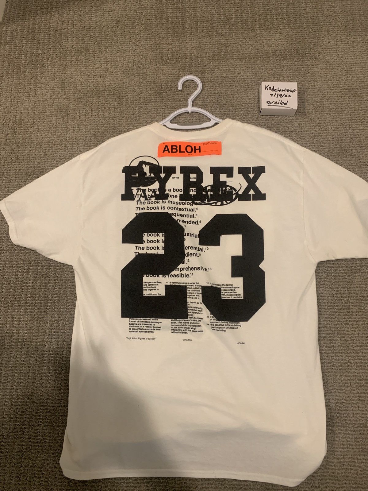 Pyrex Vision × Virgil Abloh Virgil Abloh Pyrex Vision "FIGURES OF ...
