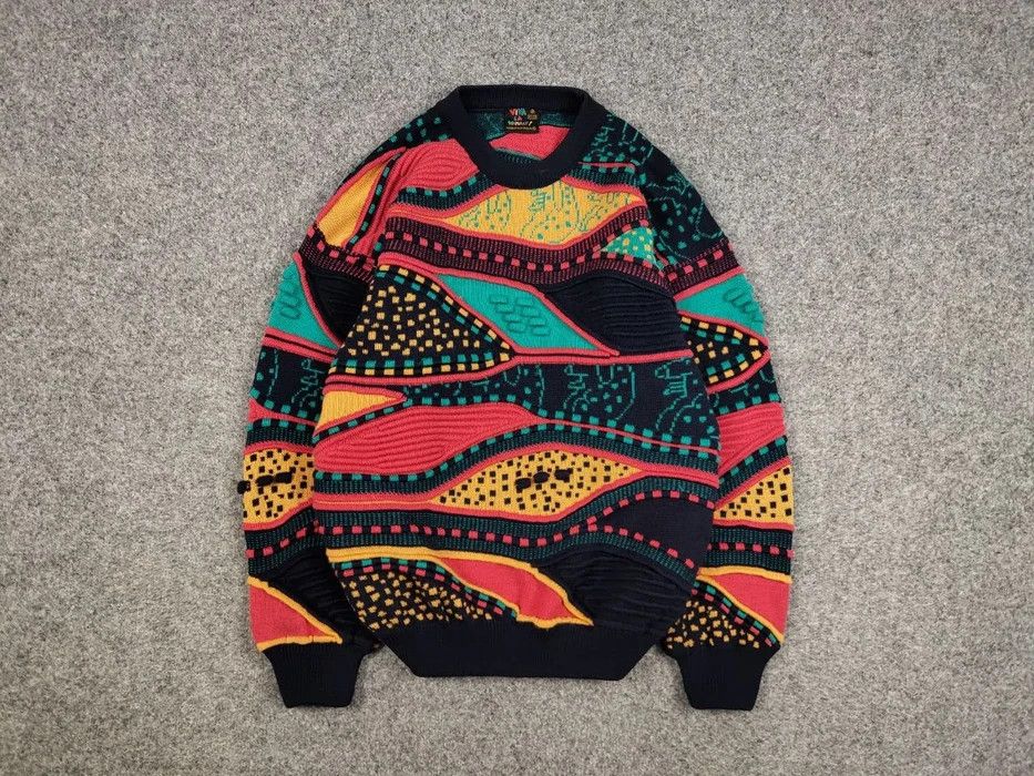 Vintage Vintage 90's Viva La Wombat Australia Coogi Knit Sweater | Grailed