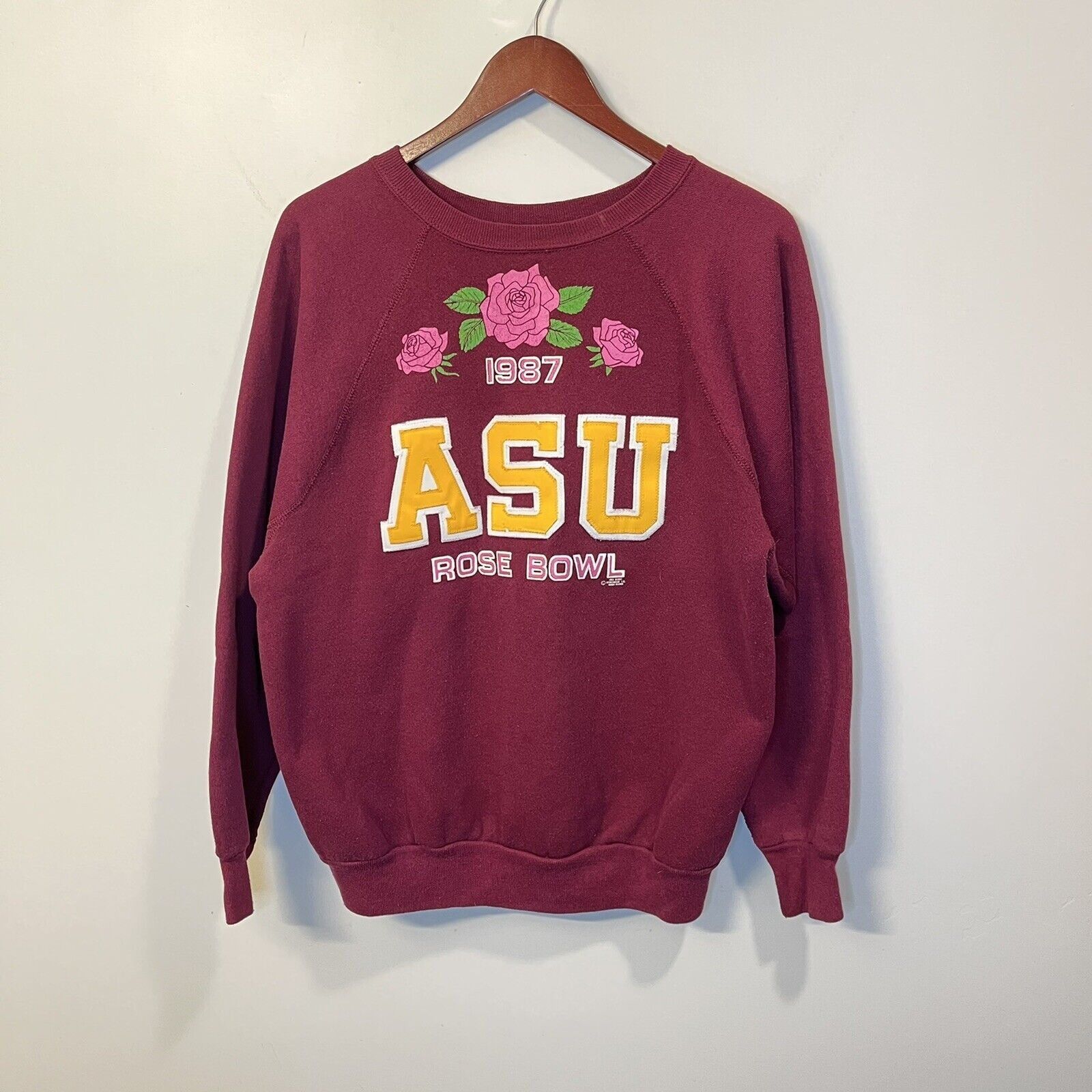 Vintage Vtg 80s 1987 Rose Bowl ASU Arizona State Crewneck Sweater | Grailed