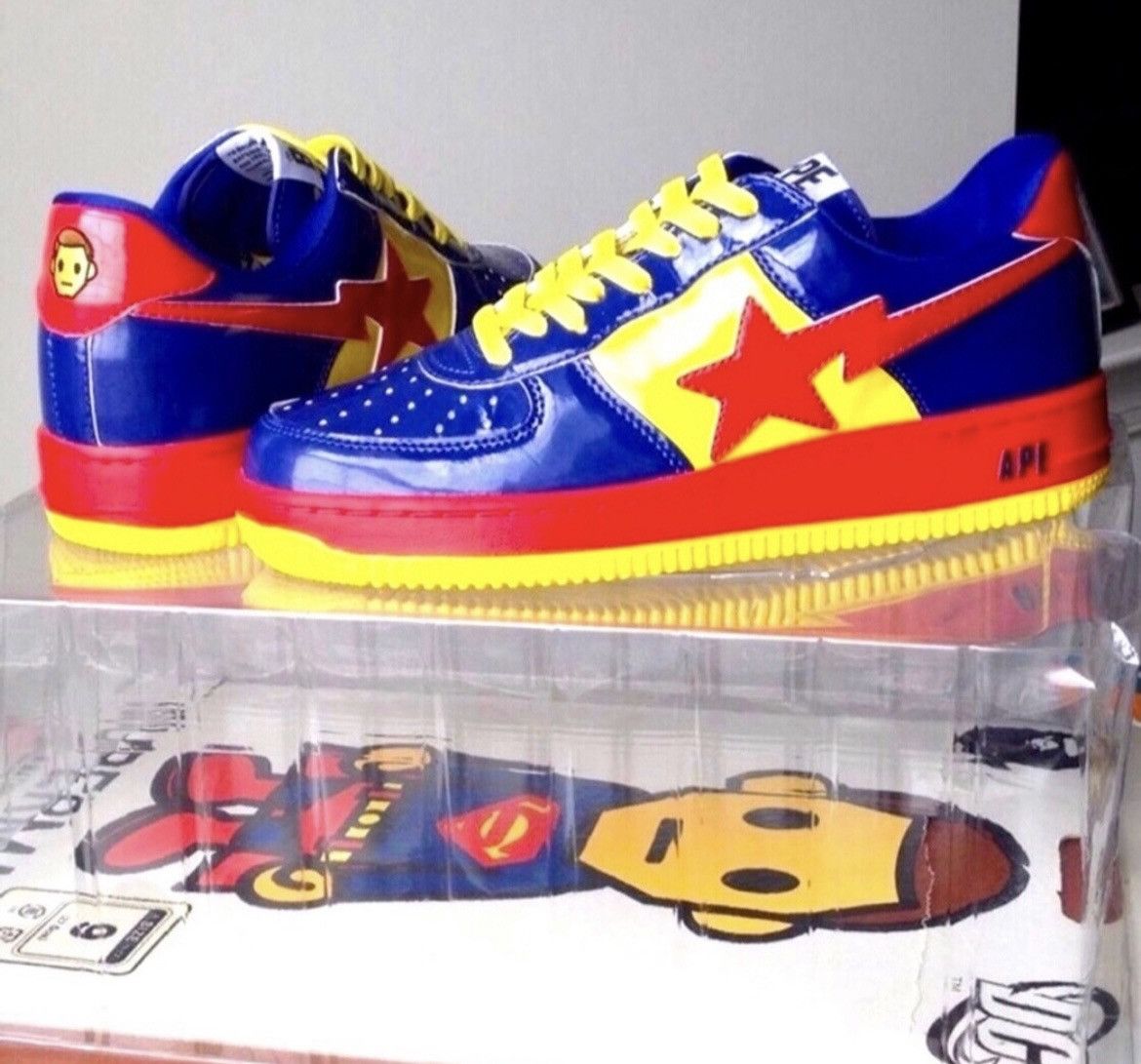 Bape Bape x DC Superman Bapesta 2007 | Grailed