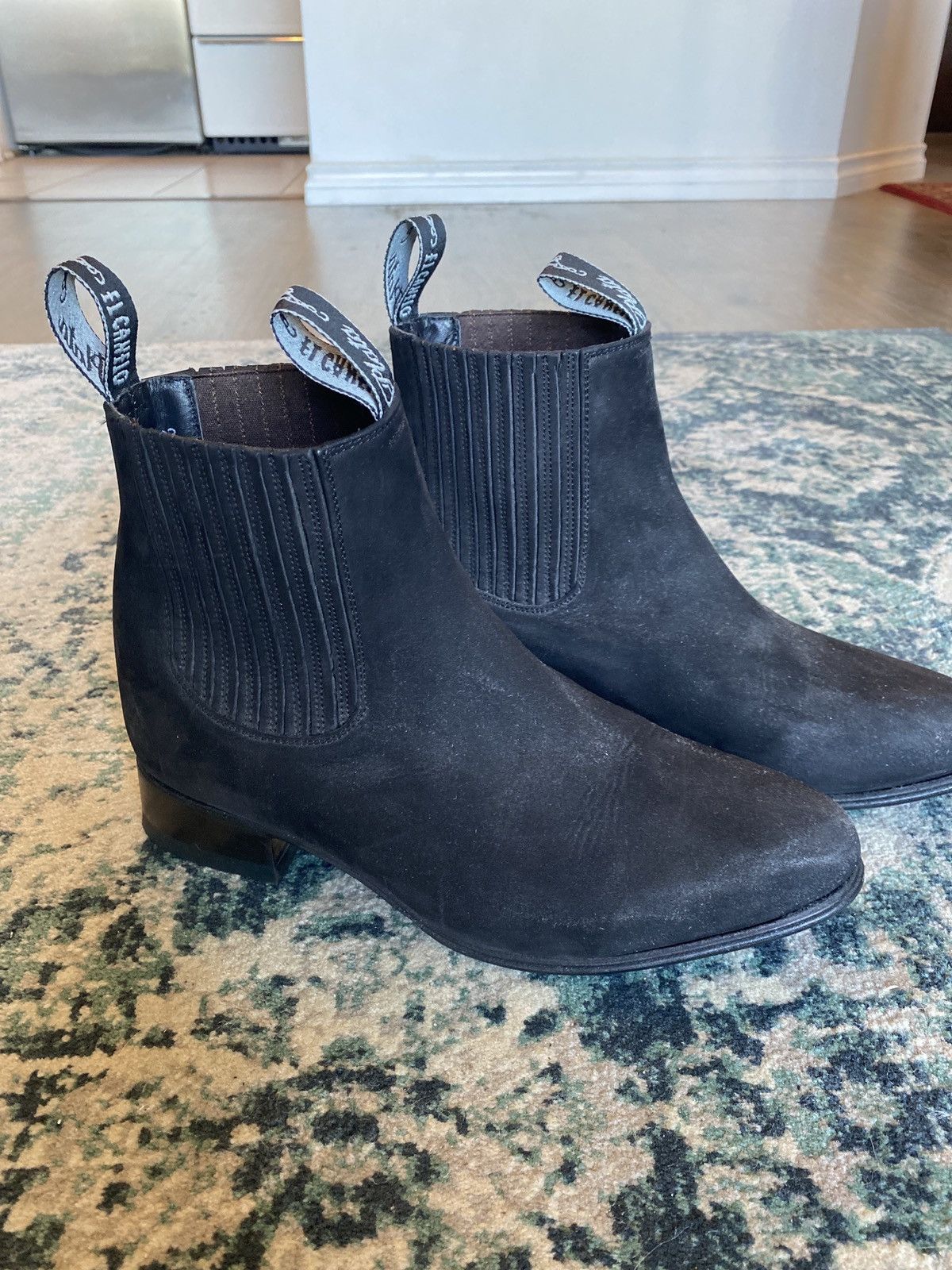 Custom Men's El Canelo Suede Botines Charro Boots Handcrafted | Grailed