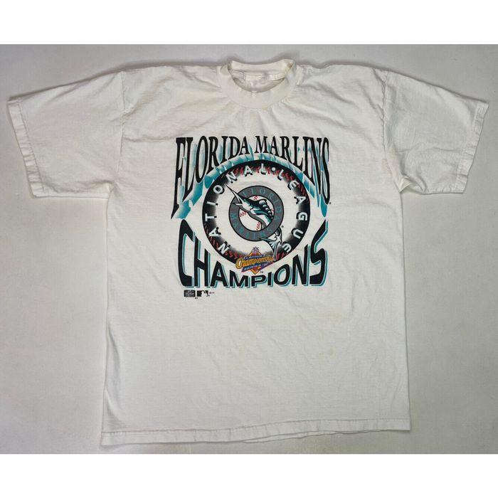 Vintage VINTAGE Florida Marlins World Series Champions 1997 T-shirt Men ...