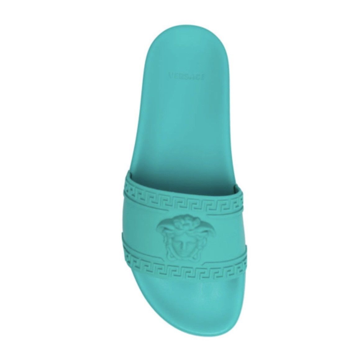 Versace Versace Teal Palazzo Slides | Grailed