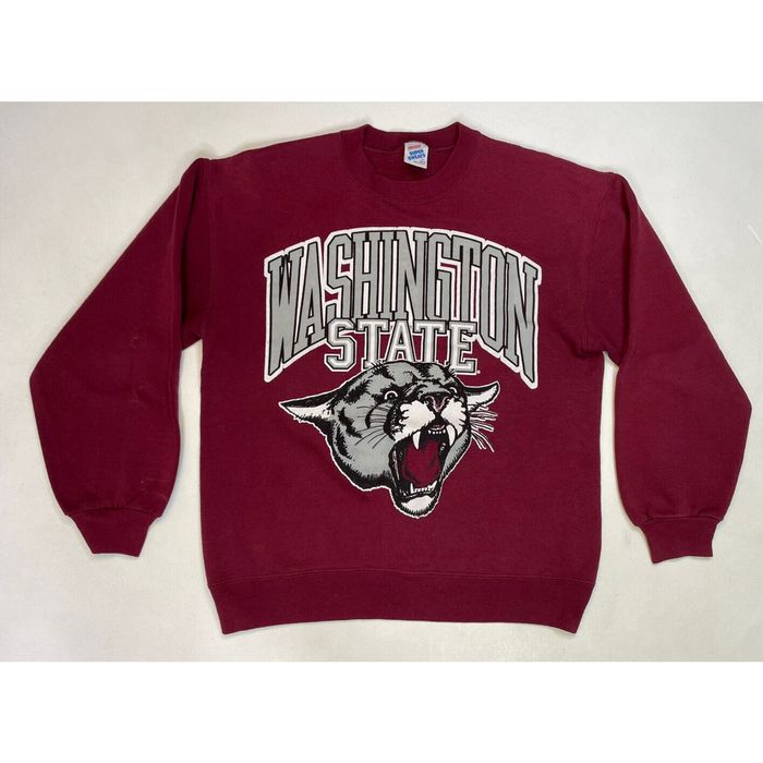 Jerzees VINTAGE Washington State University Crewneck Sweatshirt Men ...
