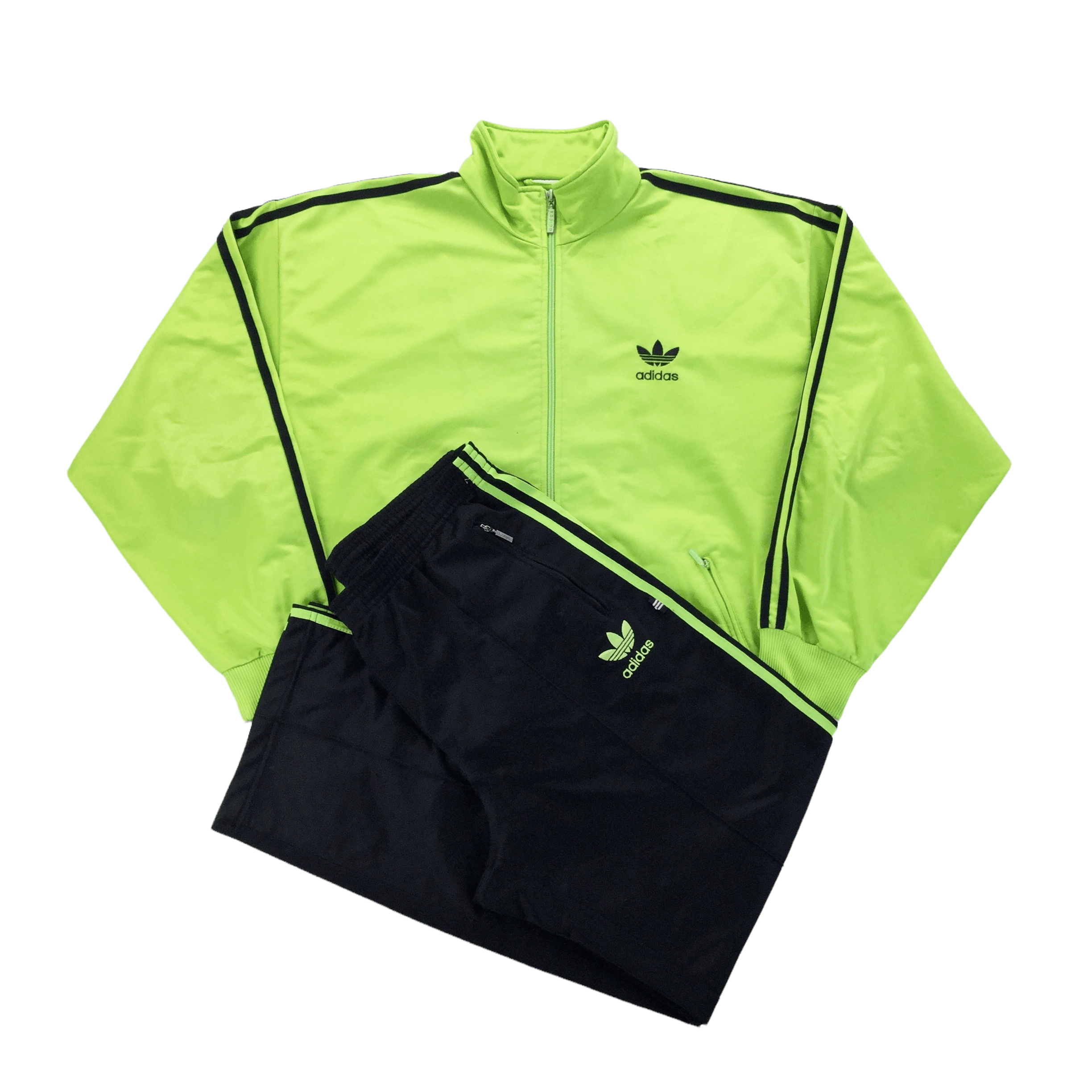 Adidas Vintage Adidas 90s Neon Tracksuit | Grailed
