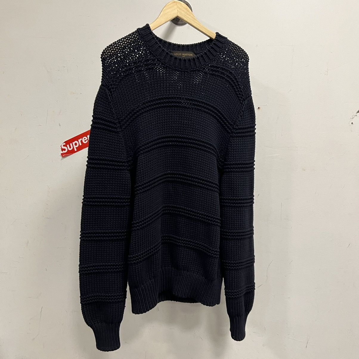 Kim Jones × Louis Vuitton Louis Vuitton Americas Cup Cable Knit Sweater ...