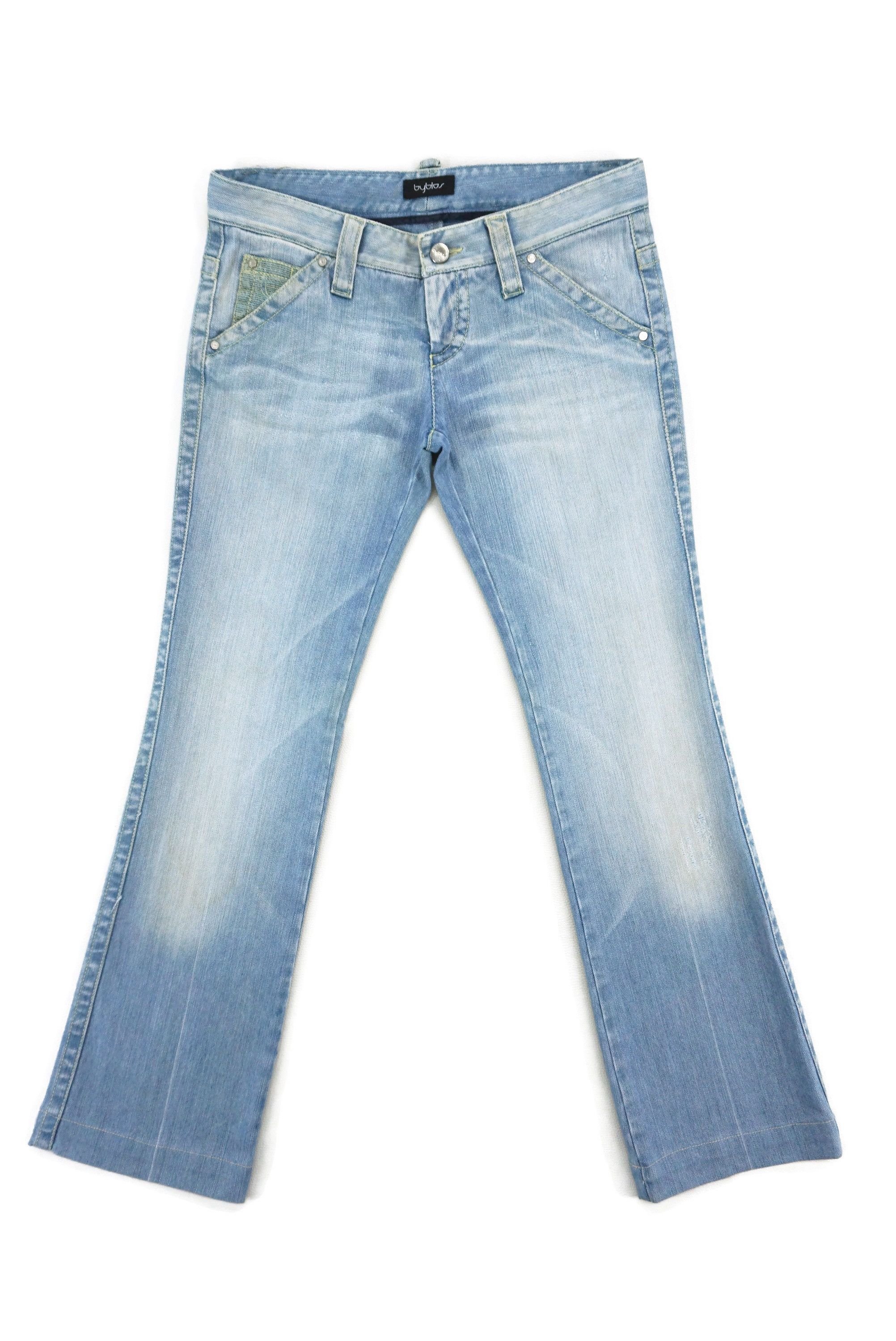 Byblos Bootcut Denim Low Rise Jeans Pants Made in Italy | Grailed