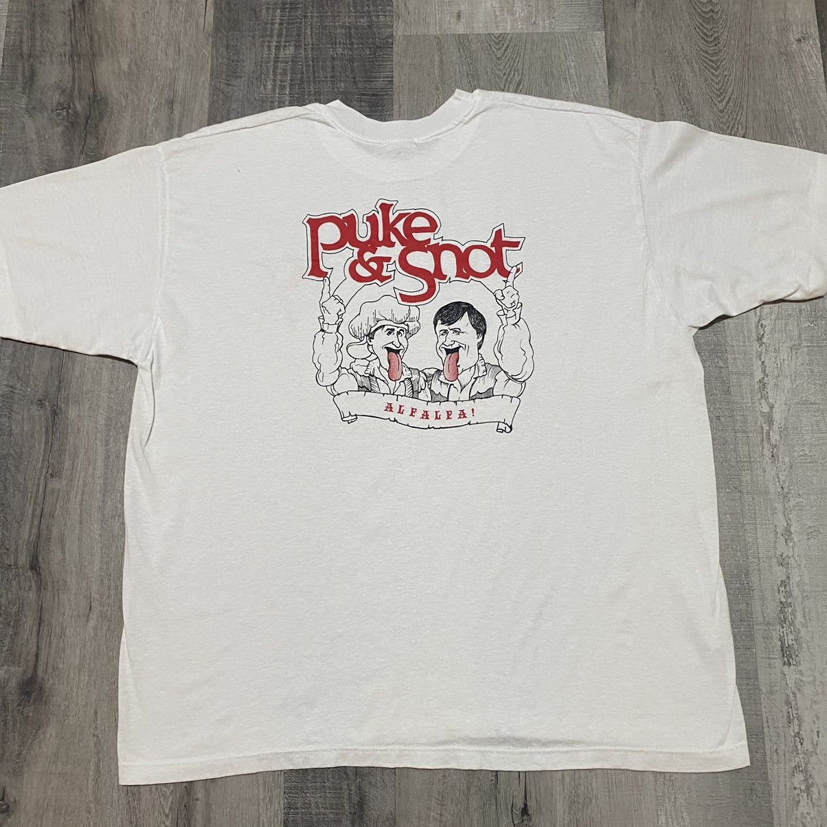 Vintage VTG Alfalfa Puke And Snot 80s Comedy Duo USA T Shirt | Grailed