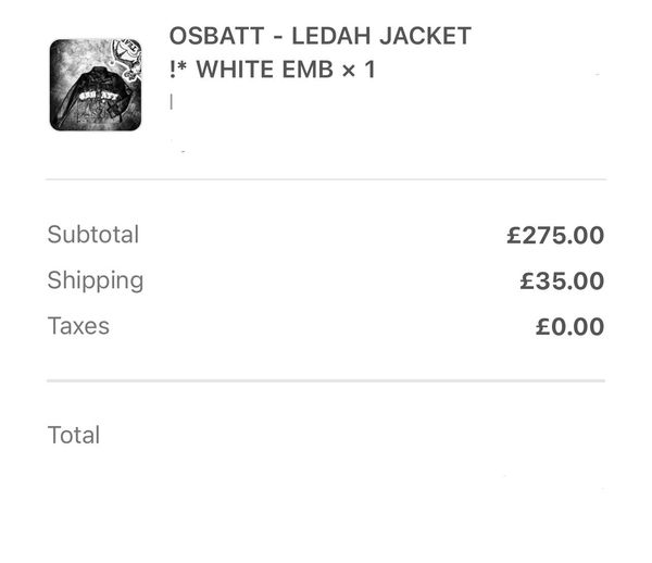 Streetwear Years of Tears Osbatt Leather Black/White Embroidered Jacket ...