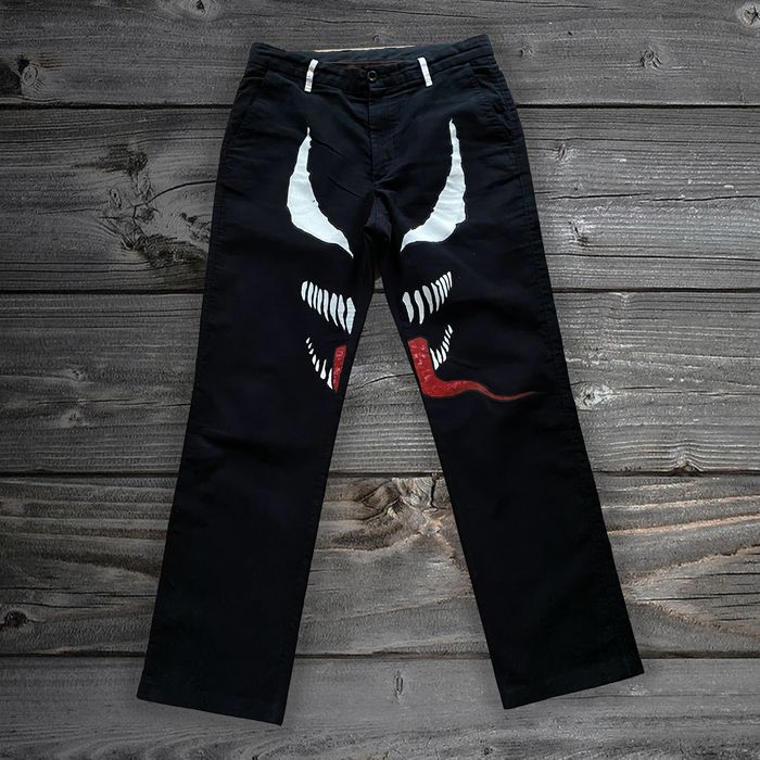 Custom 1/1 Venom Custom Pants (Marvel) | Grailed
