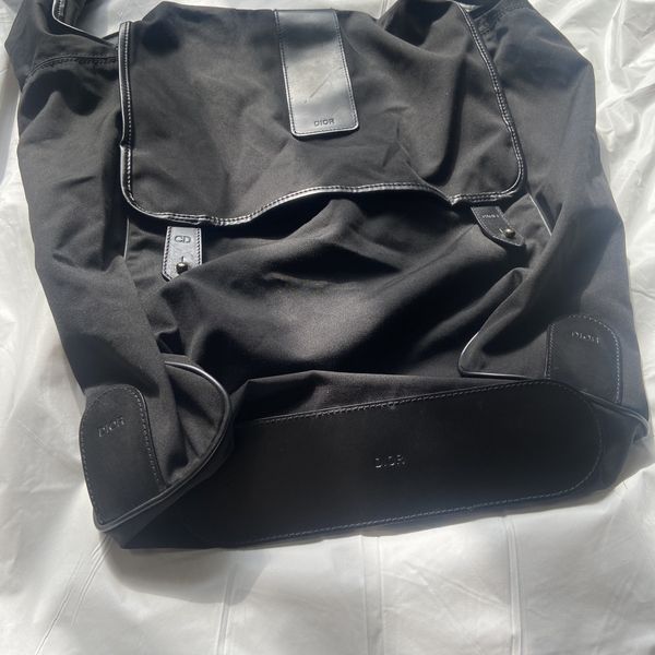 Dior Dior homme 2004 hedi nylon / leather messenger bag | Grailed