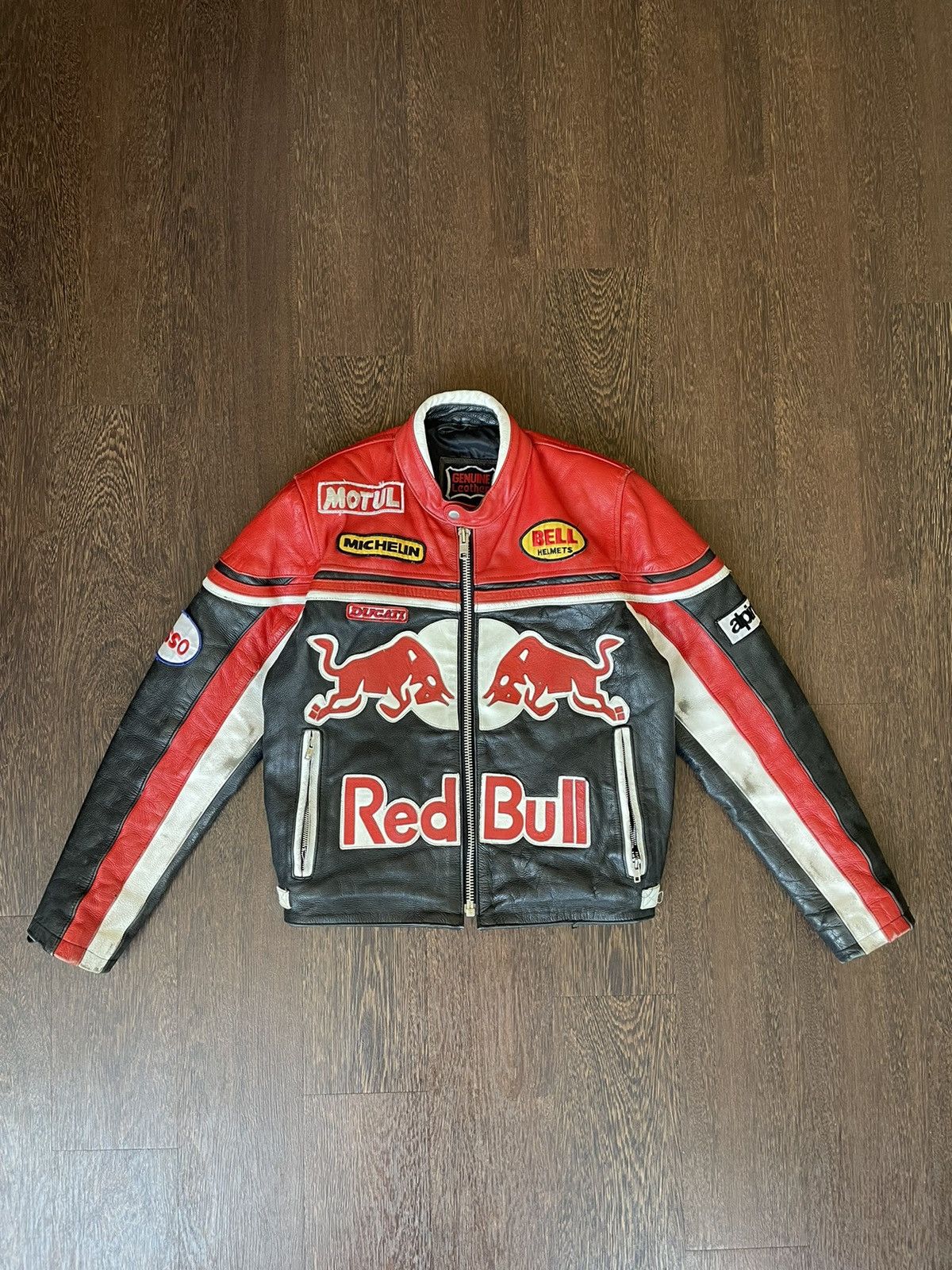 Vintage Vintage Red Bull Racing Leather Jacket | Grailed
