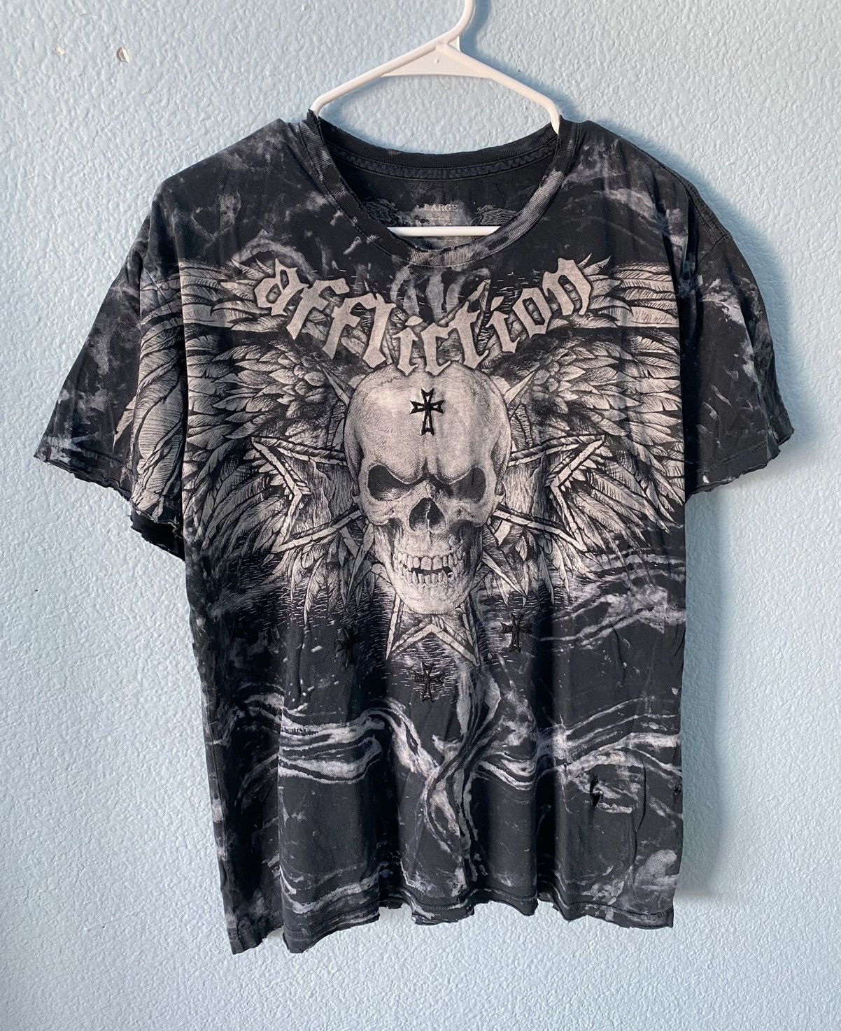 Affliction × Other × Streetwear Vintage 2000s All Over Print Flying ...