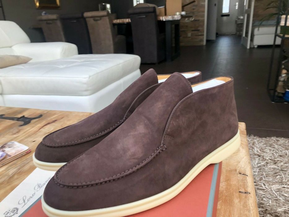 Loro Piana Loro Piana Open Walk Chocolate Suede Shoes New 42 | Grailed