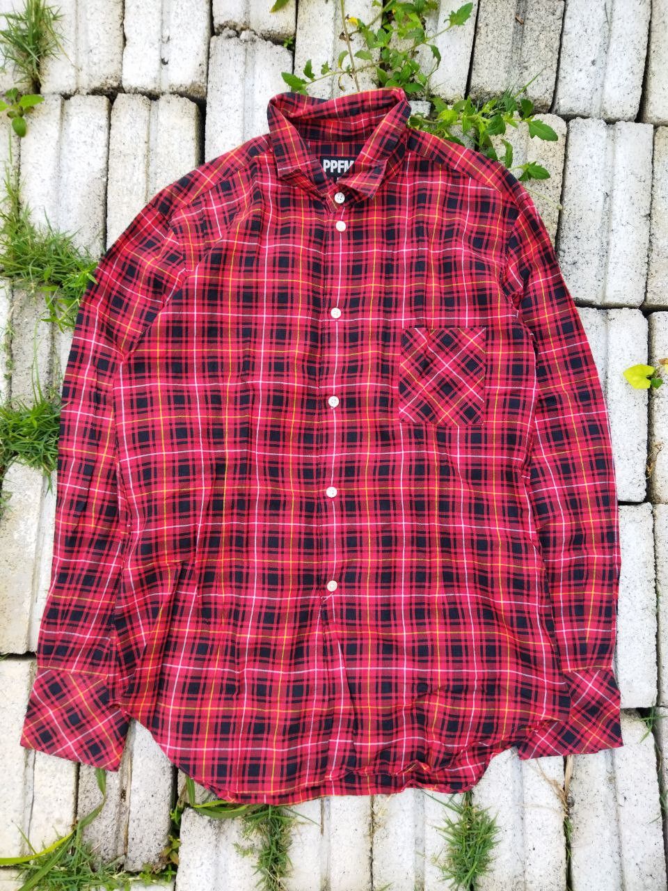 Rare Rare🔥PPFM Japan checkered shirt | Grailed