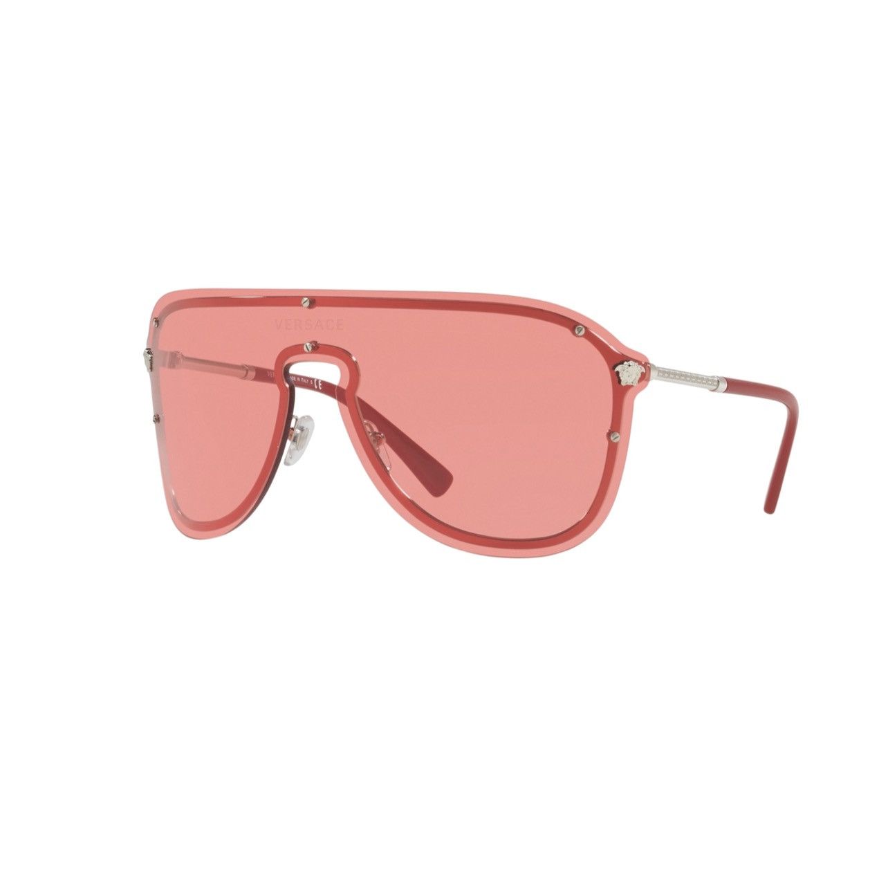 Versace Versace VE2180 Shield Red Single Lens Medusa Logo Sunglasses ...