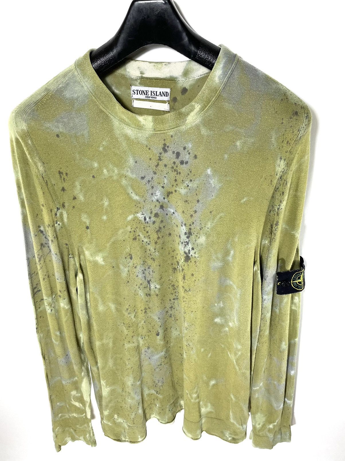 Stone Island stone island hand painted camo sweater | Grailed
