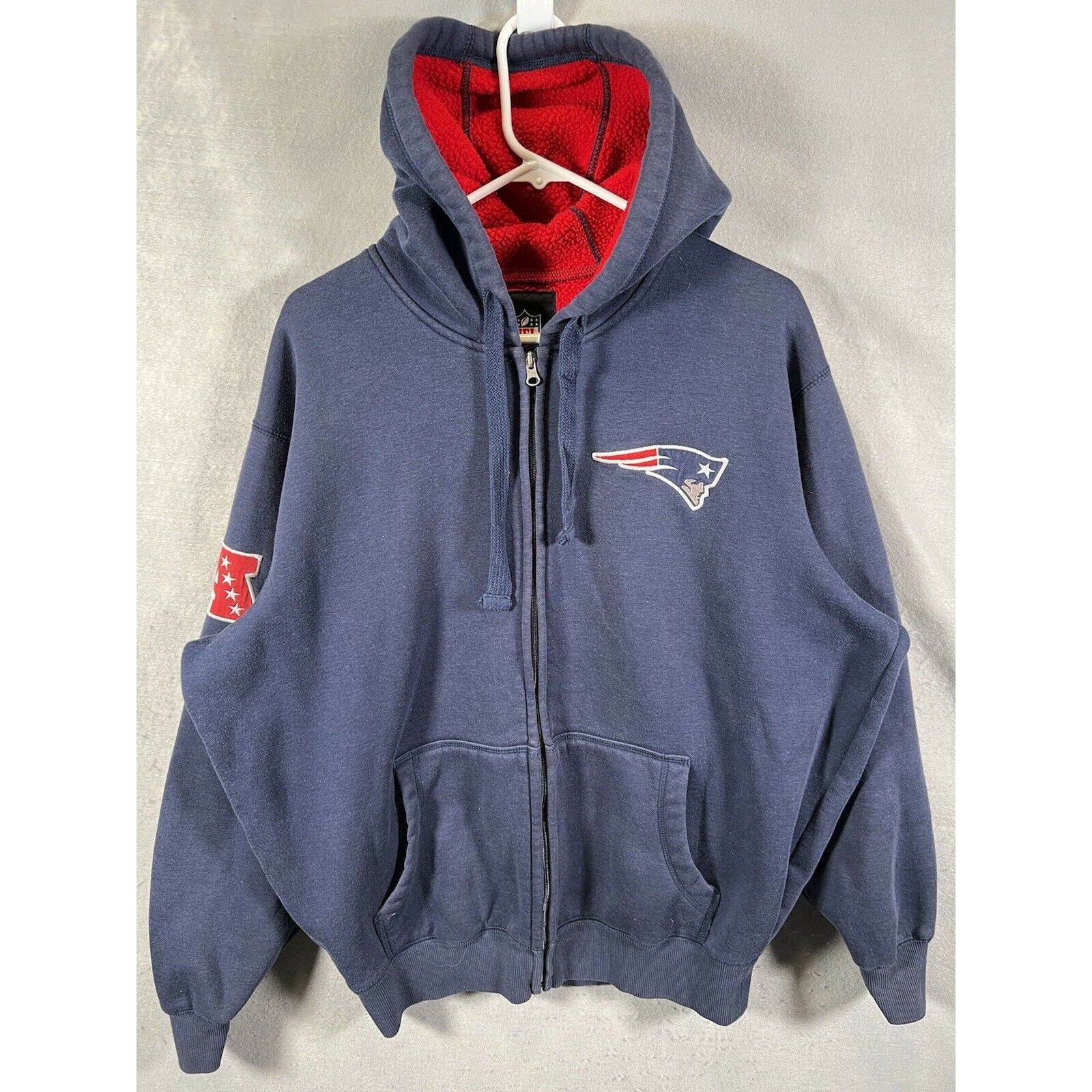 Vintage A1 NFL Team Apparel Adult Large Full Zip Hoodie New England ...