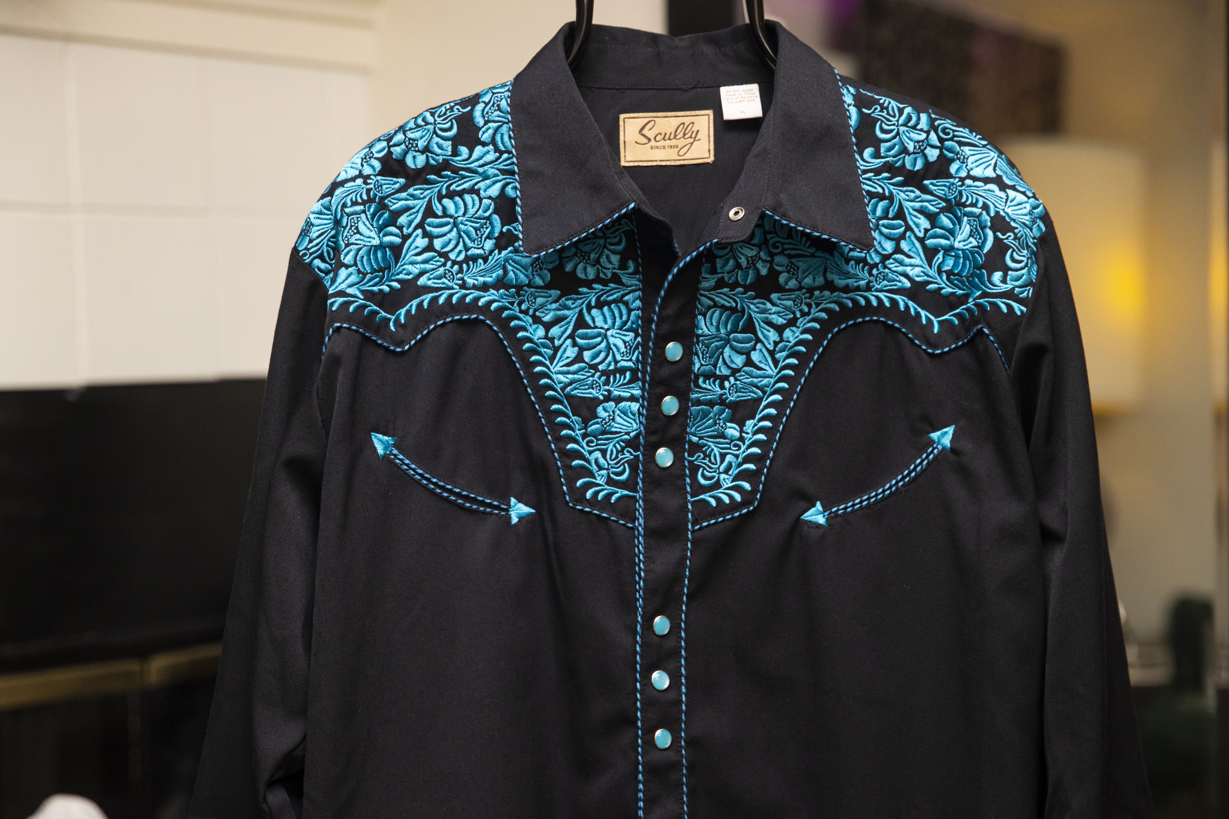 Scully Leather Embroidered Western Shirt | Grailed