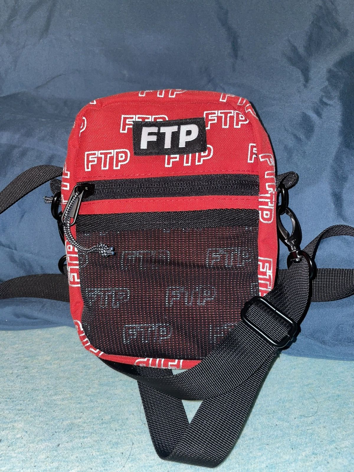 Fuck The Population FTP RED 3M REFLECTIVE SHOULDER BAG | Grailed