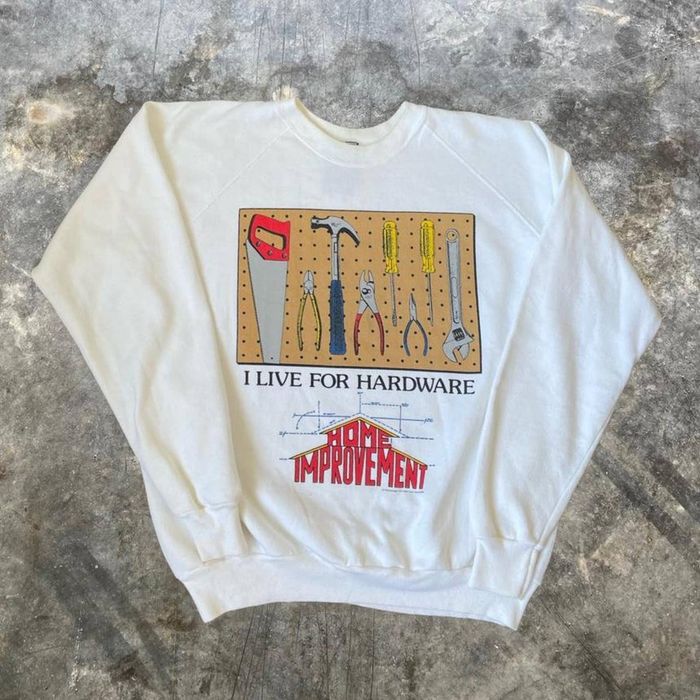 Vintage Vintage Home Improvement Tools Live for Hardware Sweatshirt ...