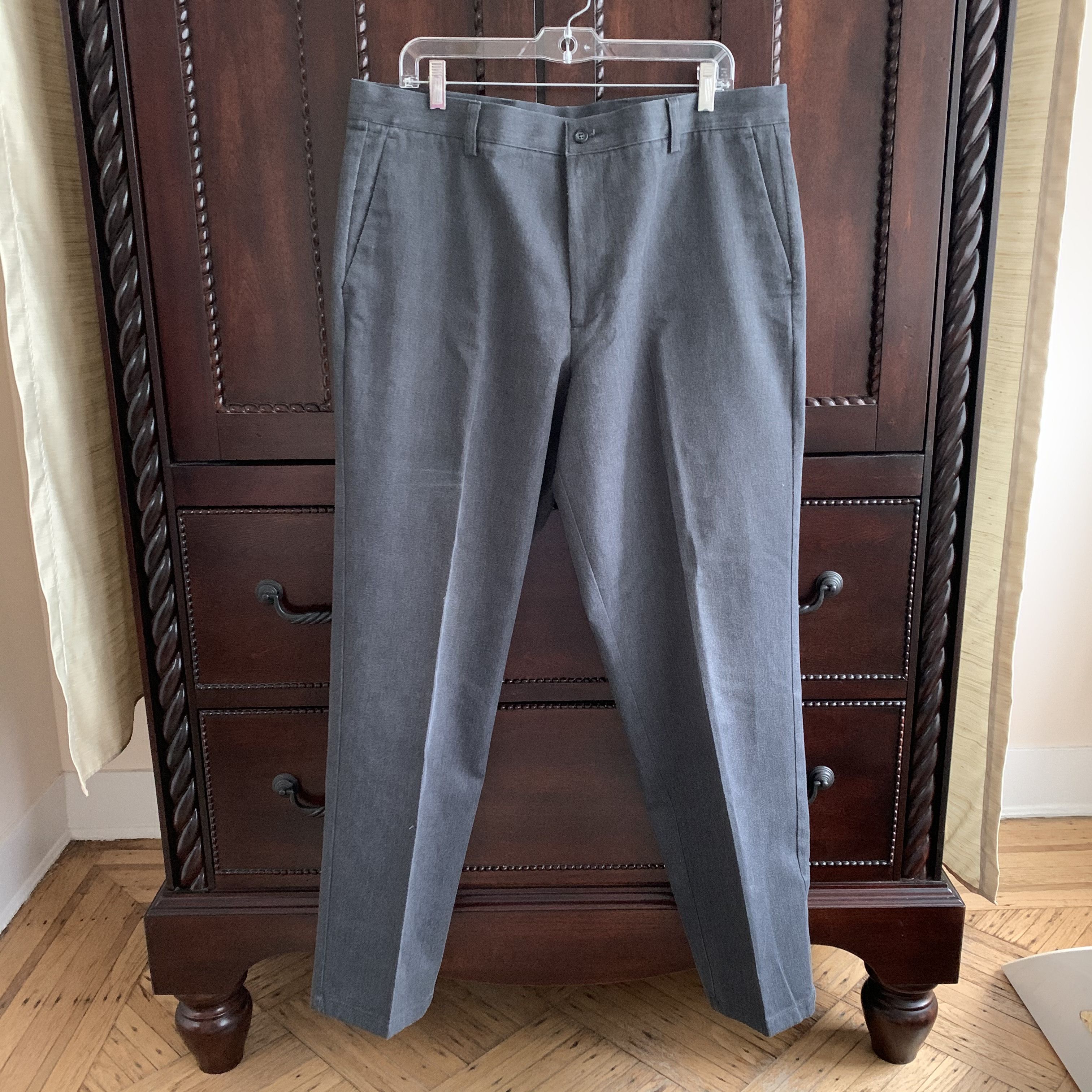 Dockers Dockers Dark Gray Flat Front Casual Pants 38W 32L Classic | Grailed