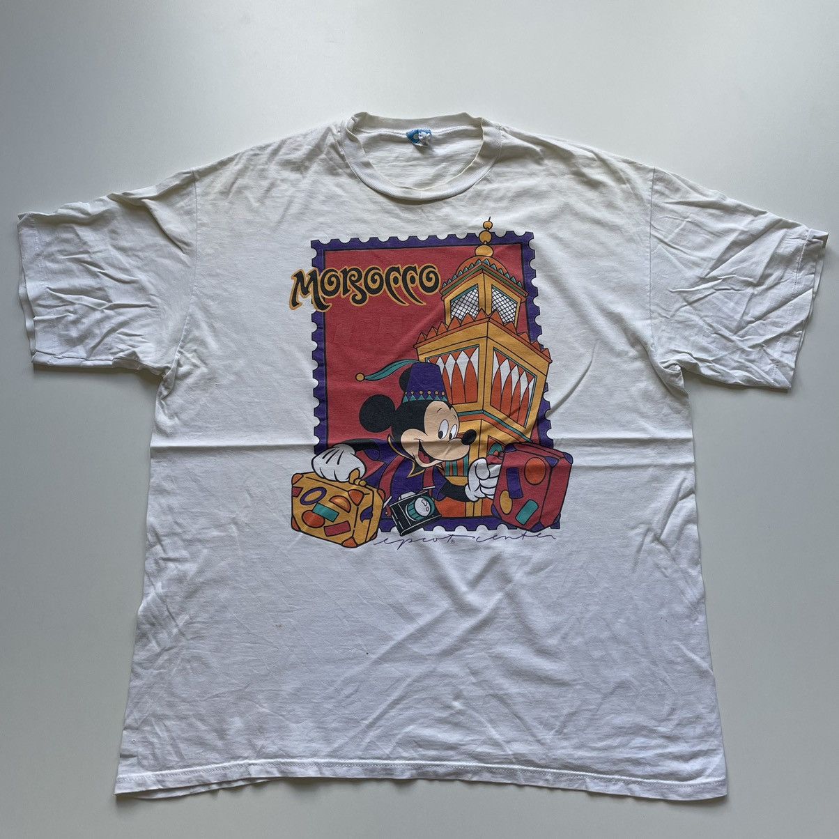 Disney × Mickey Mouse × Vintage Vintage 90s Mickey Mouse Morocco t ...
