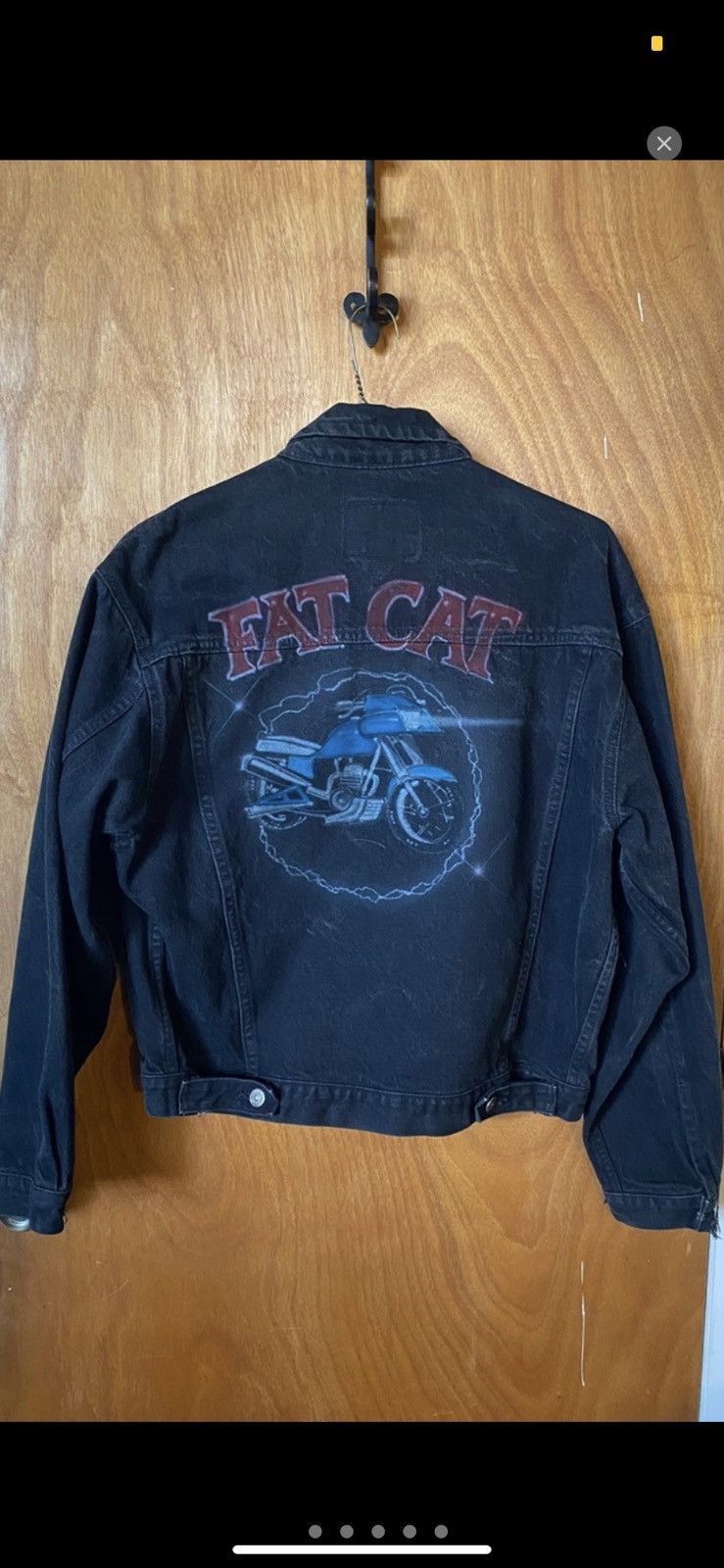 Gap × Vintage Airbrushed Motorcycle Denim Jacket (Made in US) | Grailed