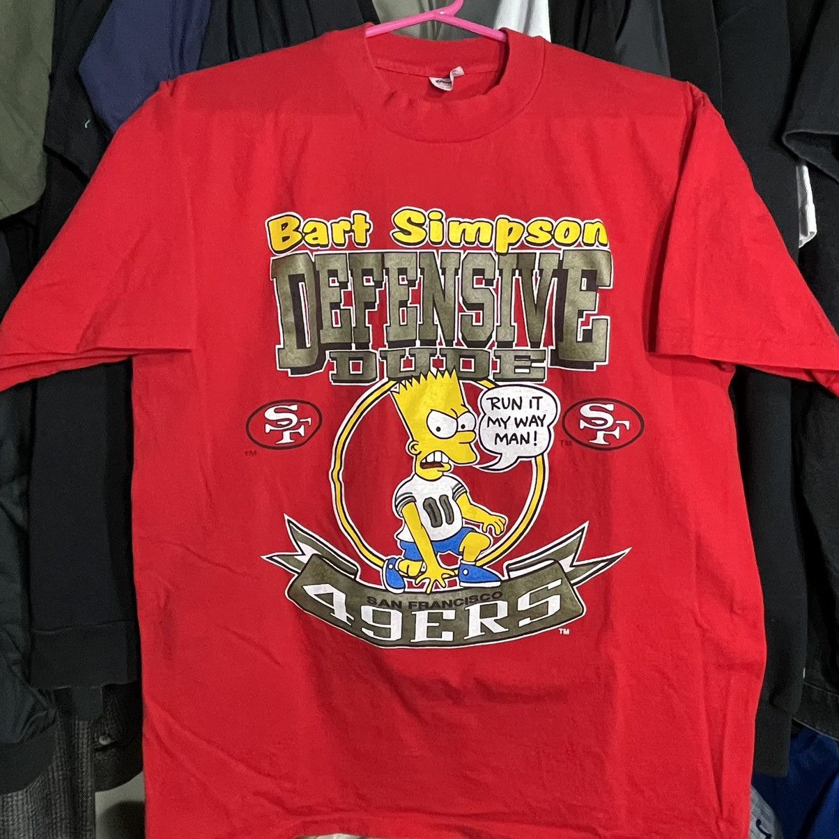 NFL × The Simpsons × Vintage Bart Simpson San Francisco 49ers tee | Grailed